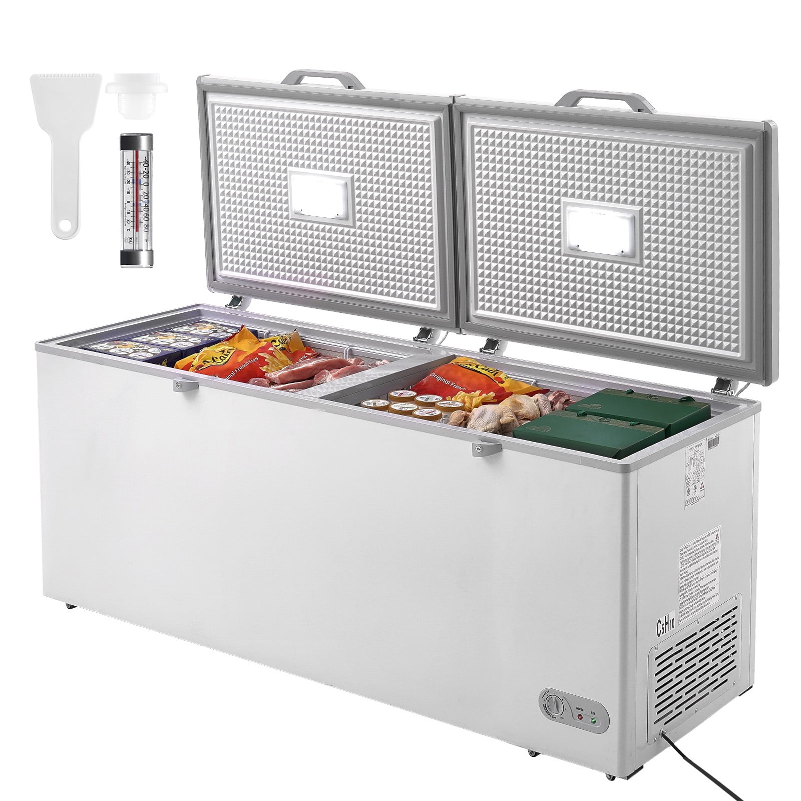 KFFKFF Chest Freezer, 19.8 Cu.ft / 561 L Spacious Freezer with Dual ...