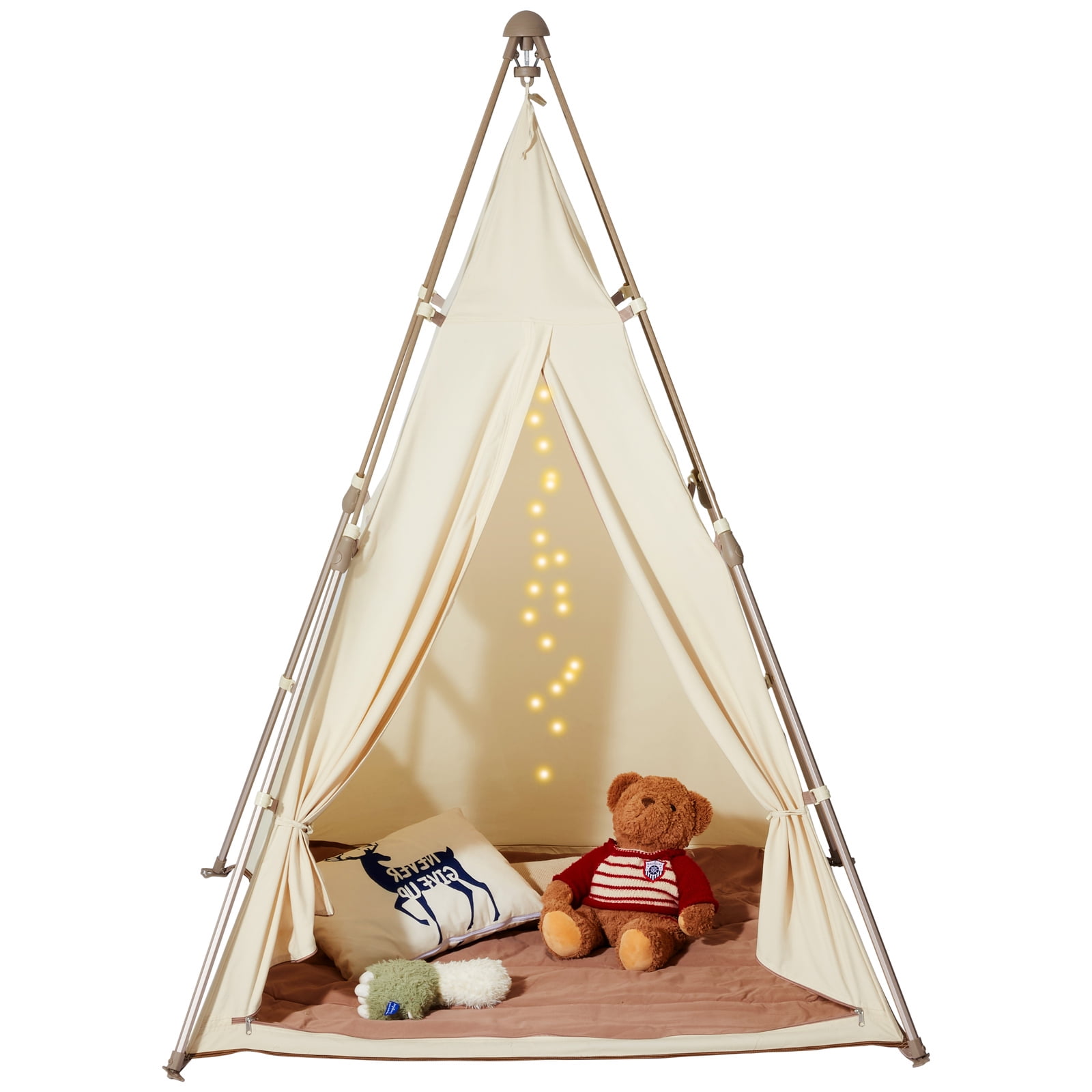 KFFKFF Kids Play Tent - Indoor/Outdoor Pyramid Playhouse - Walmart.com