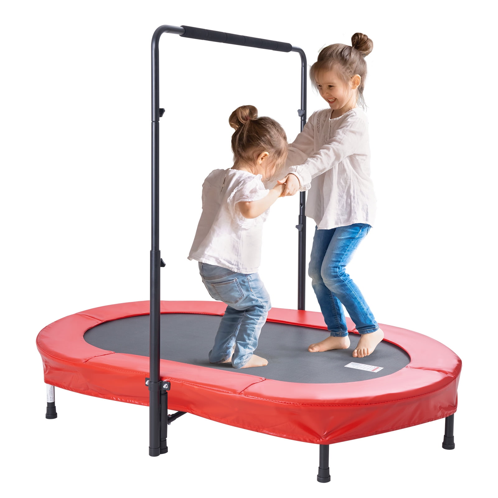 KFFKFF Children's Trampoline, Indoor/Outdoor Use, 56x36 inches ...