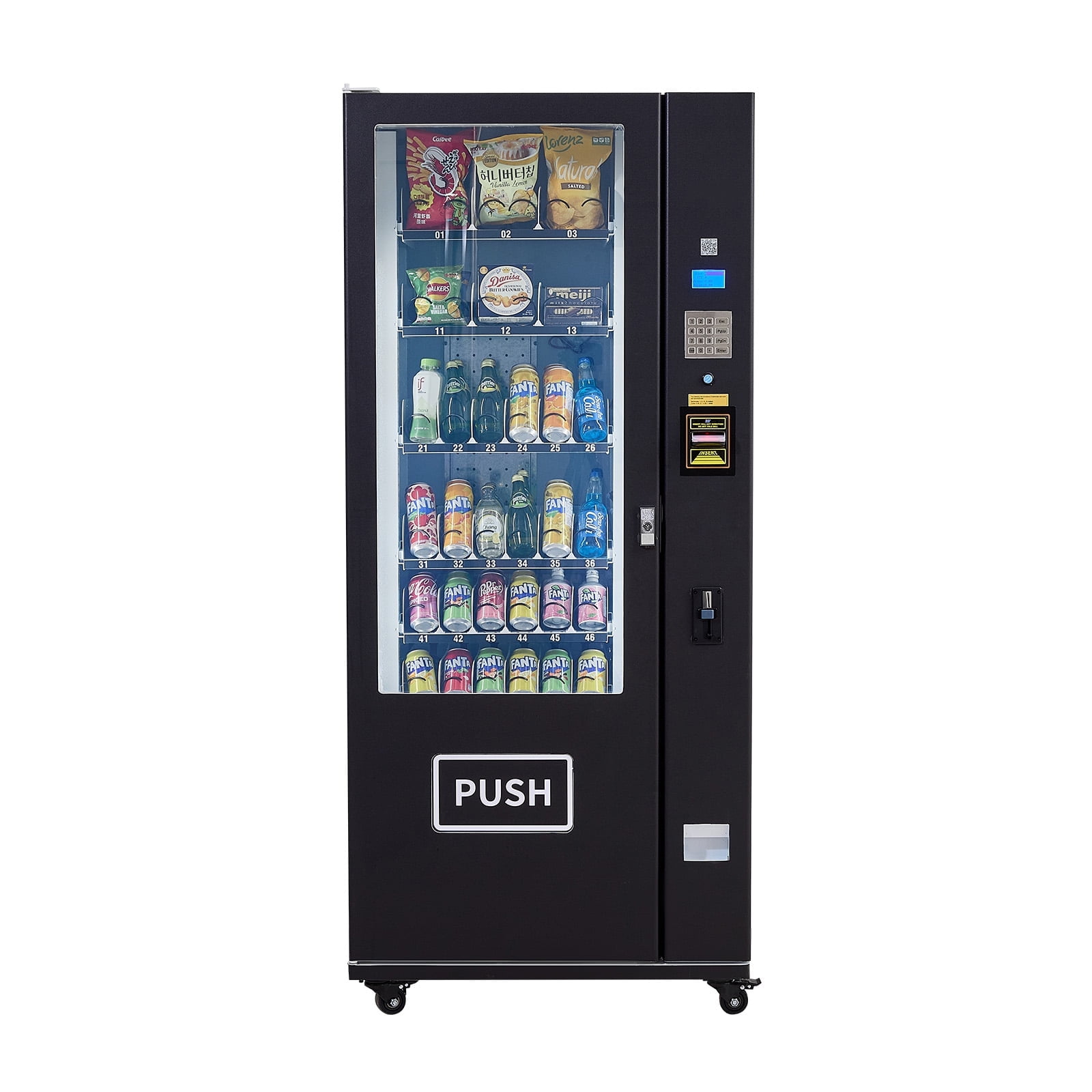 KFFKFF Chilled Dual-Purpose Vending Machine, 36 Compartments Commercial ...