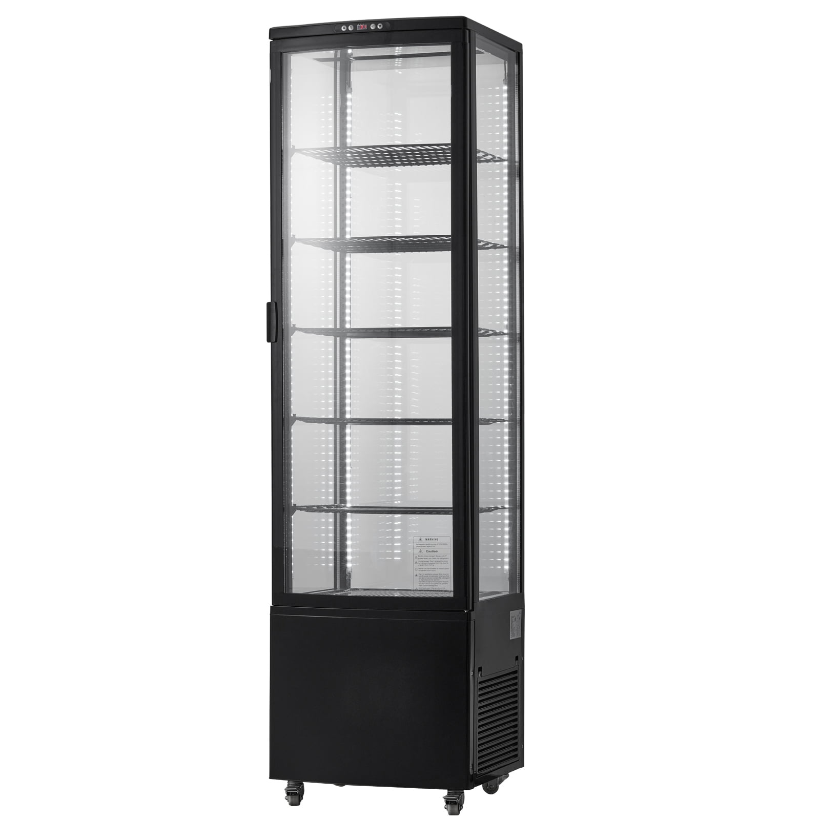 KFFKFF Refrigerated Display Case Display Refrigerator 9.8 Cu.Ft./278L 5 ...
