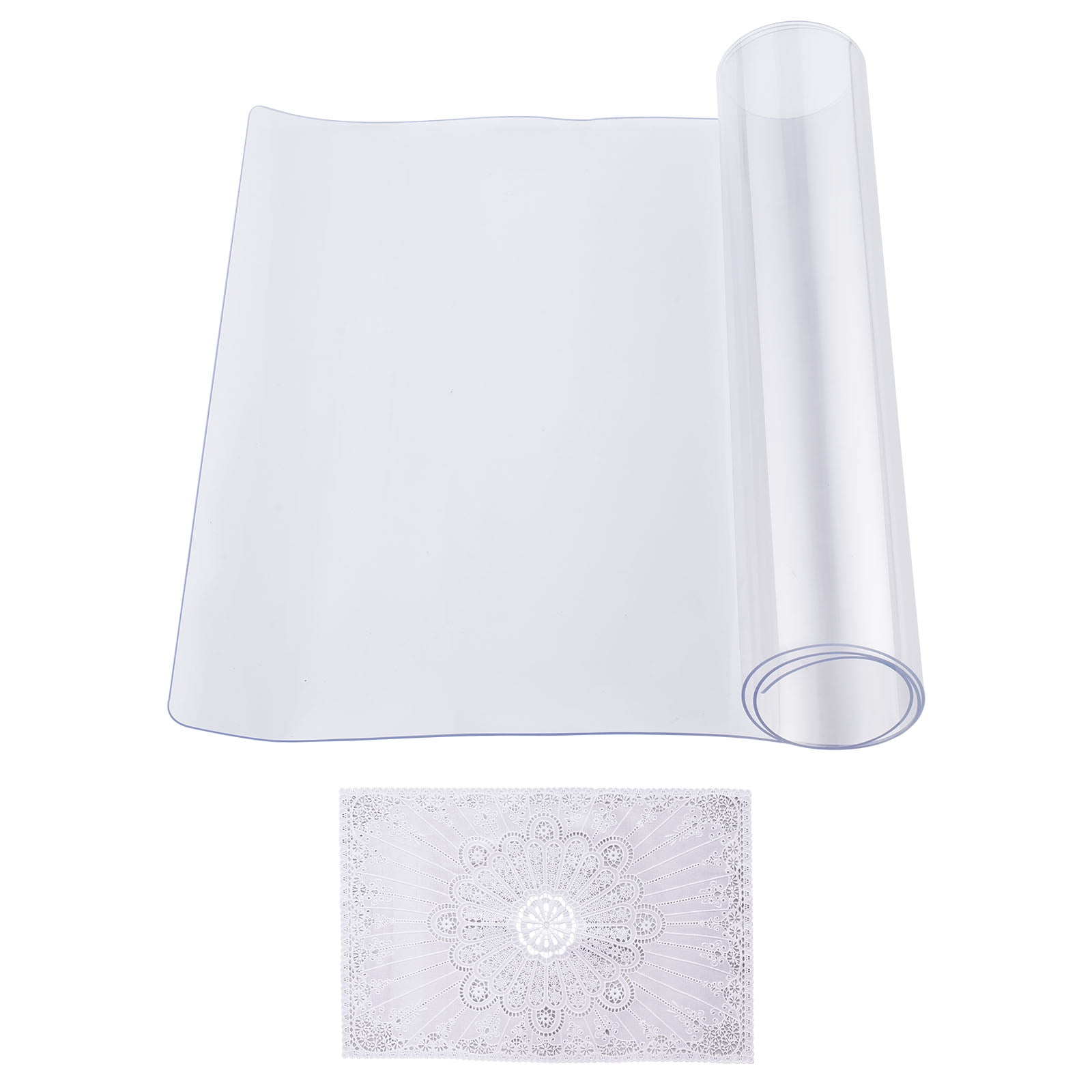 KFFKFF Clear PVC Desk Protector, 16 x 32 Inch, 1.5 mm Thickness ...