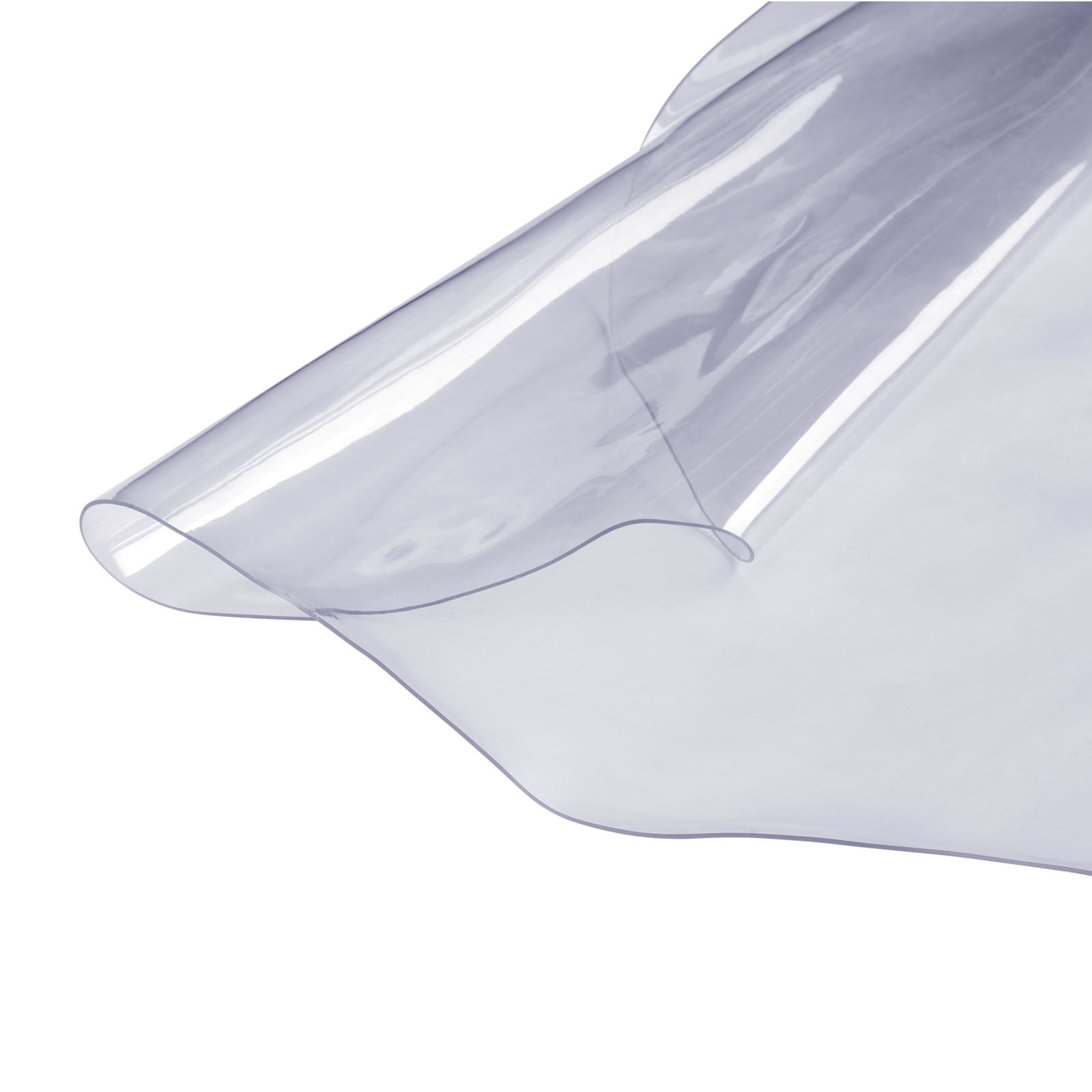 KFFKFF Clear PVC Table Cover Protector, 48 inch/1230 mm Round, 1.5 mm ...