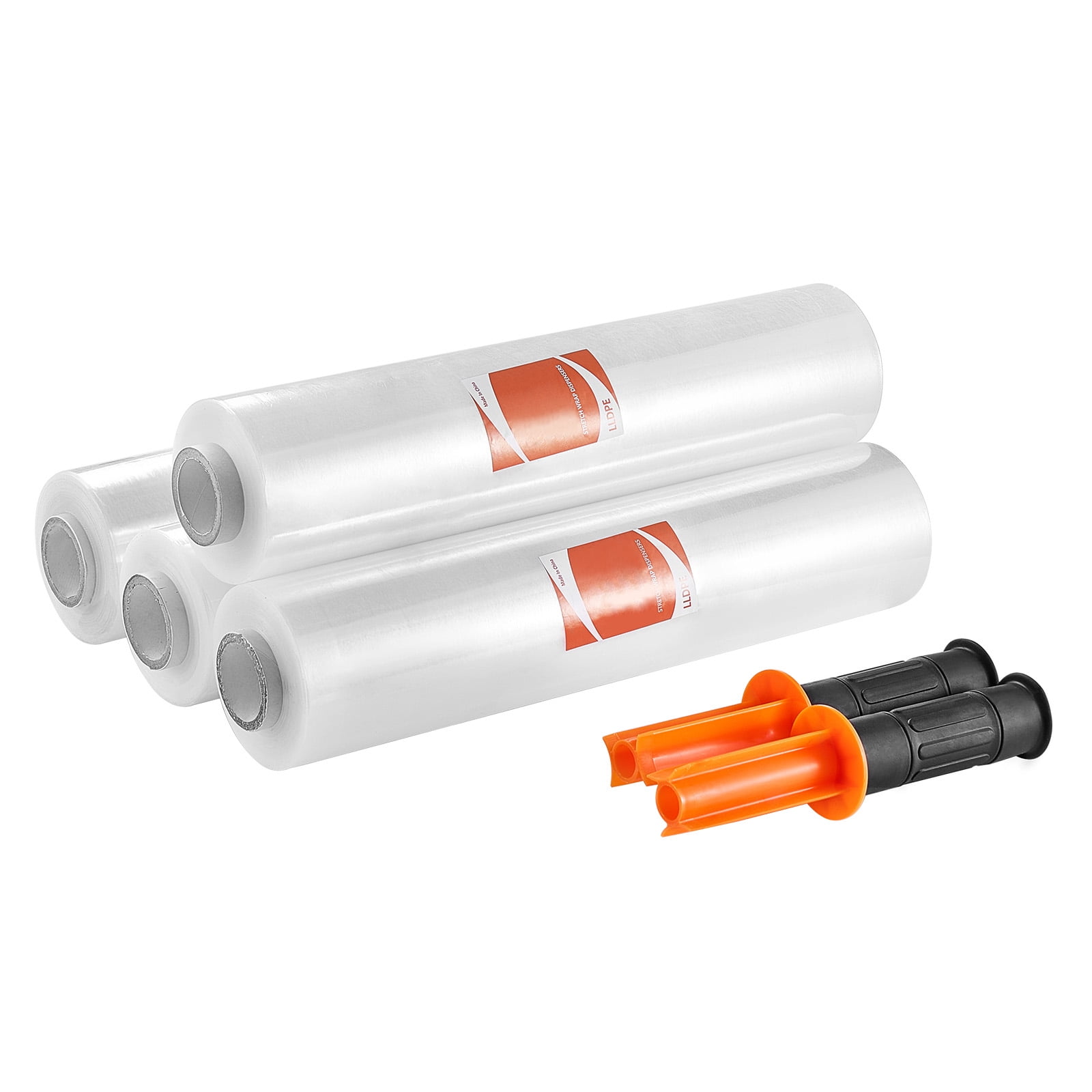 KFFKFF Clear Shrink Wrap, 15" x 1000' Each, Set of 4 Rolls, 60 Gauge ...