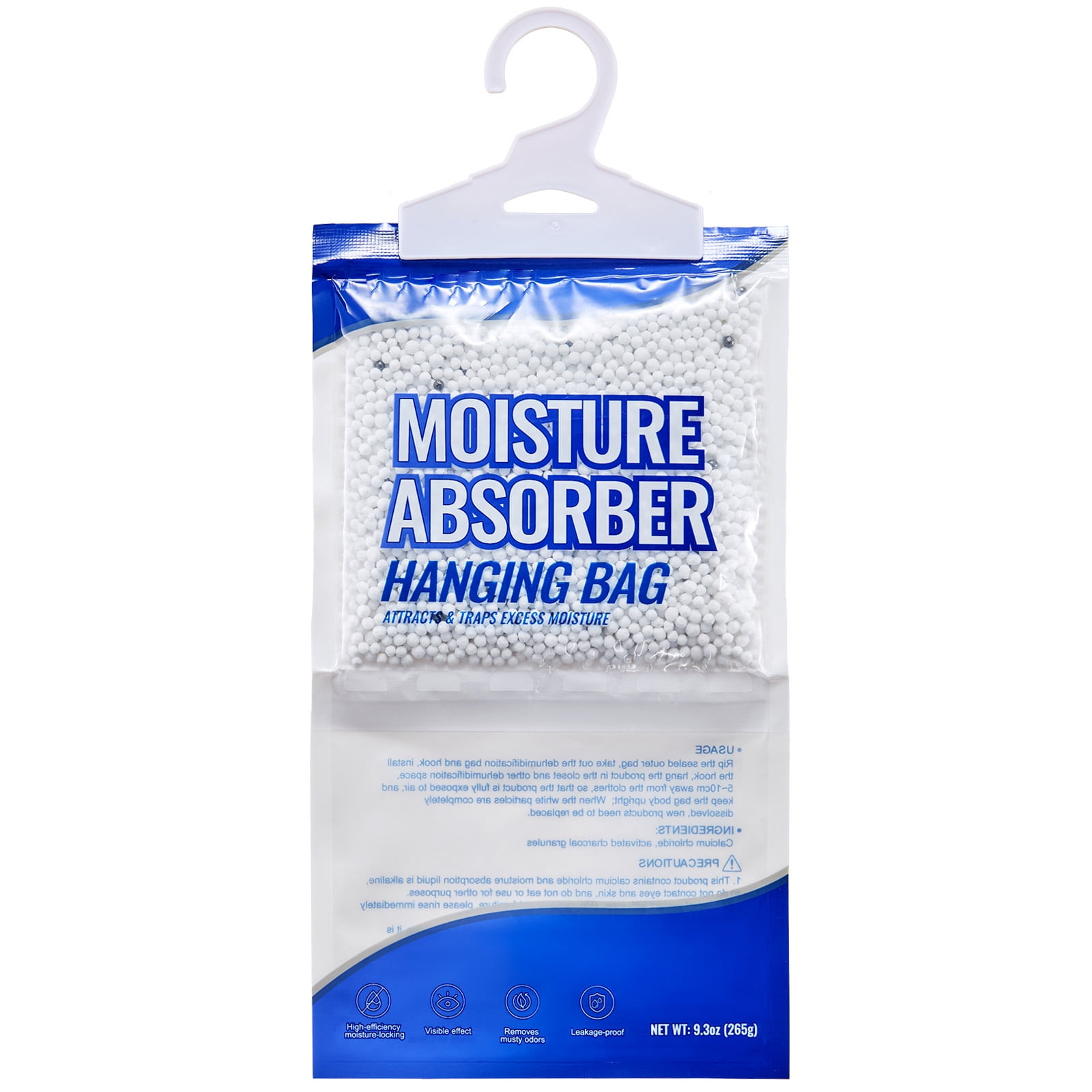 KFFKFF Closet Dehumidifier, 9.3 oz Moisture Absorbing Hanging Bags(10 ...