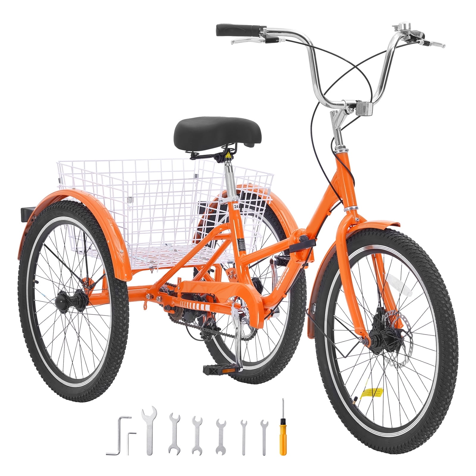 KFFKFF Collapsible Adult Three-Wheeler, 20" Lightweight Aluminum 3 ...