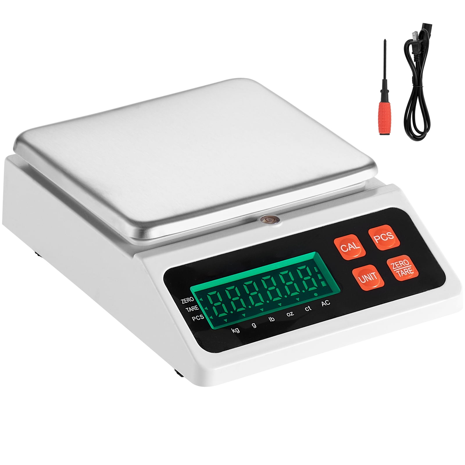 KFFKFF Commercial Counting Scale, 10 kg x 0.1 g, g/kg/lb/oz/ct ...