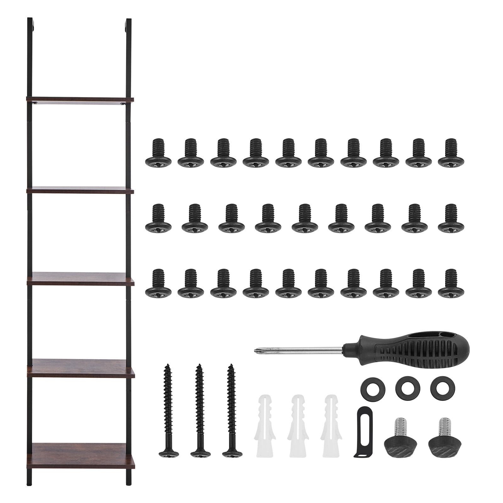 KFFKFF Commercial Cubic Pipe Shelf, 5 Layer 15.6x11.8in, Attachable ...