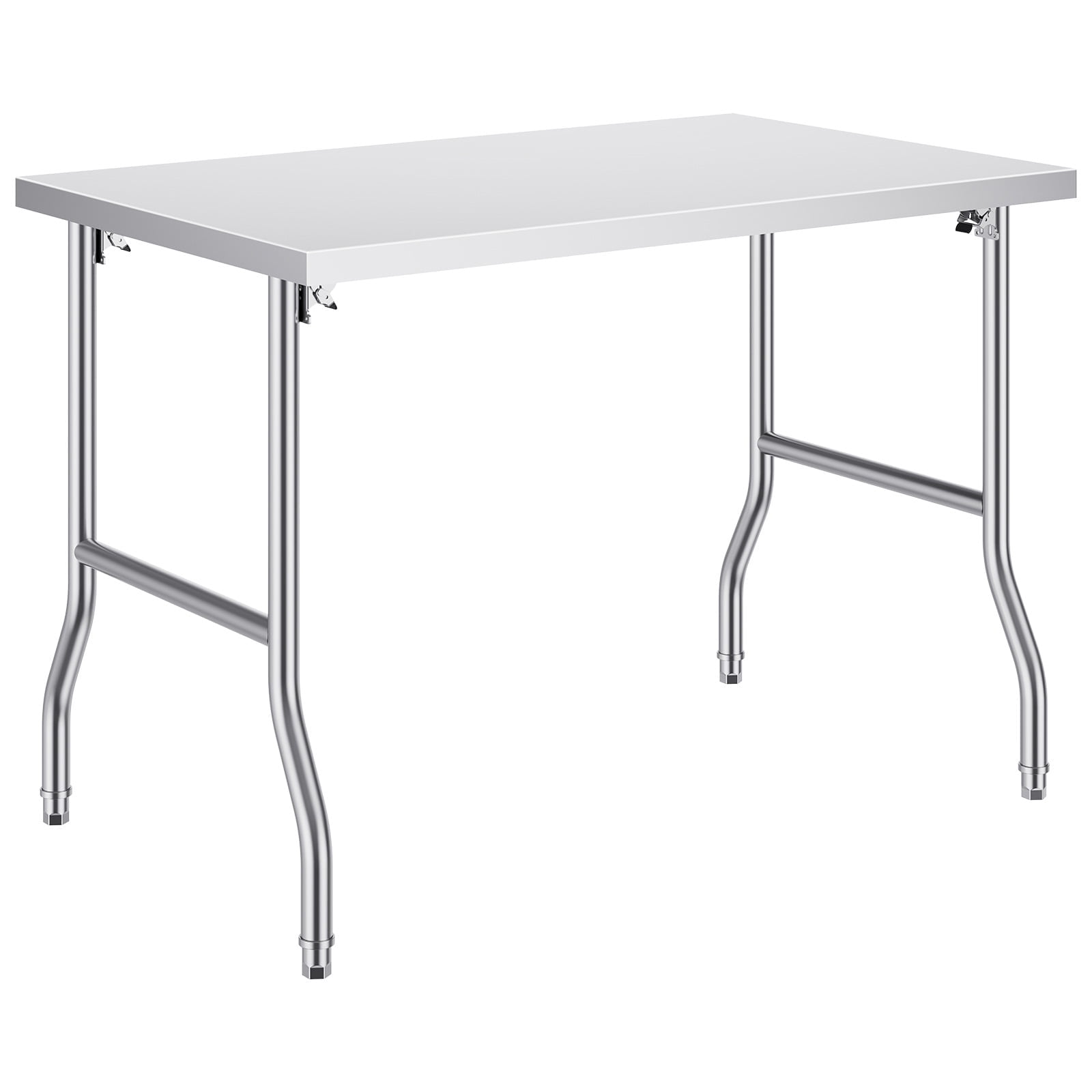 KFFKFF Commercial Folding Work Table Workstation, 48 x 30" Heavy-Duty ...