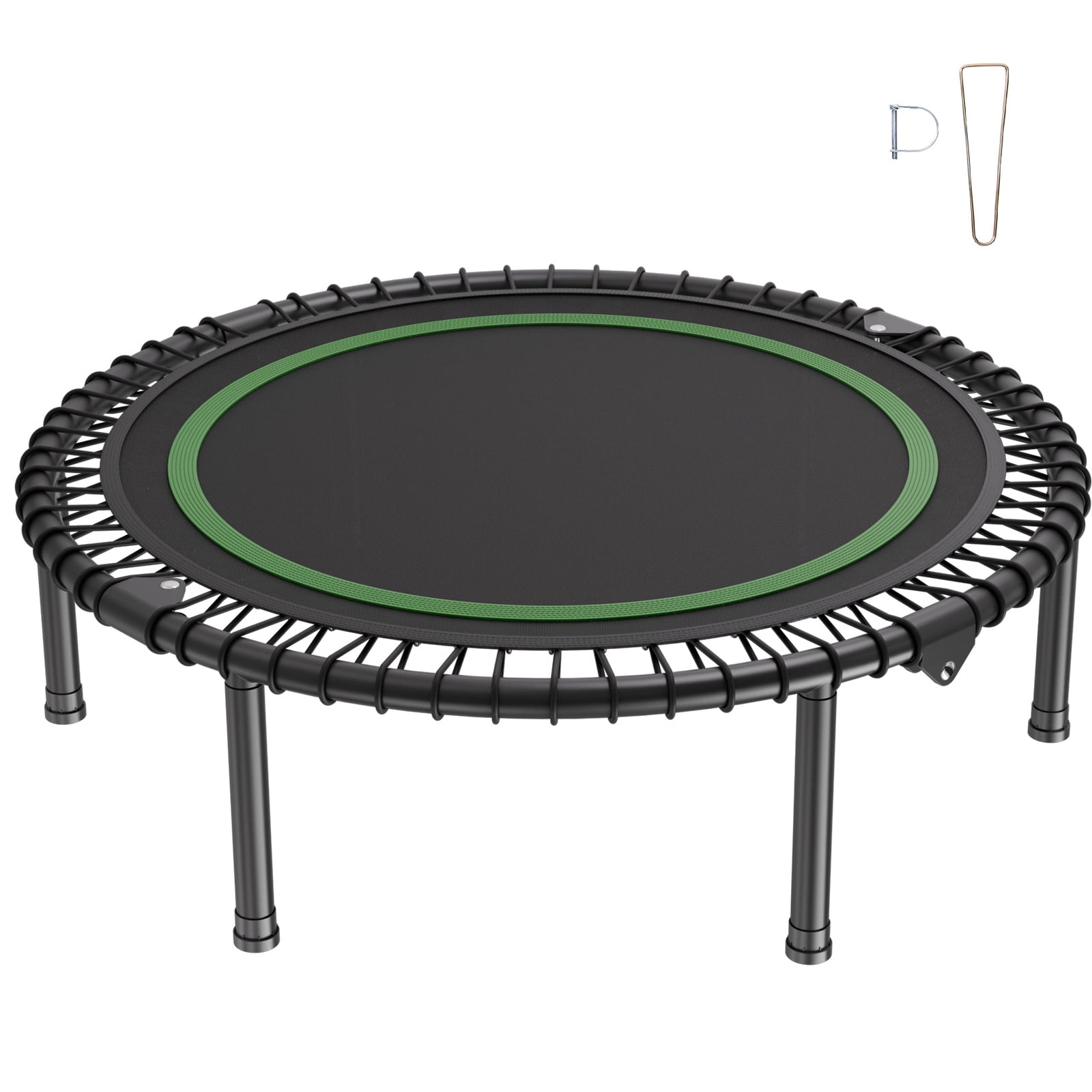 KFFKFF Compact Bouncing Trampoline, 40-Inch Fitness Bouncer, Supports ...