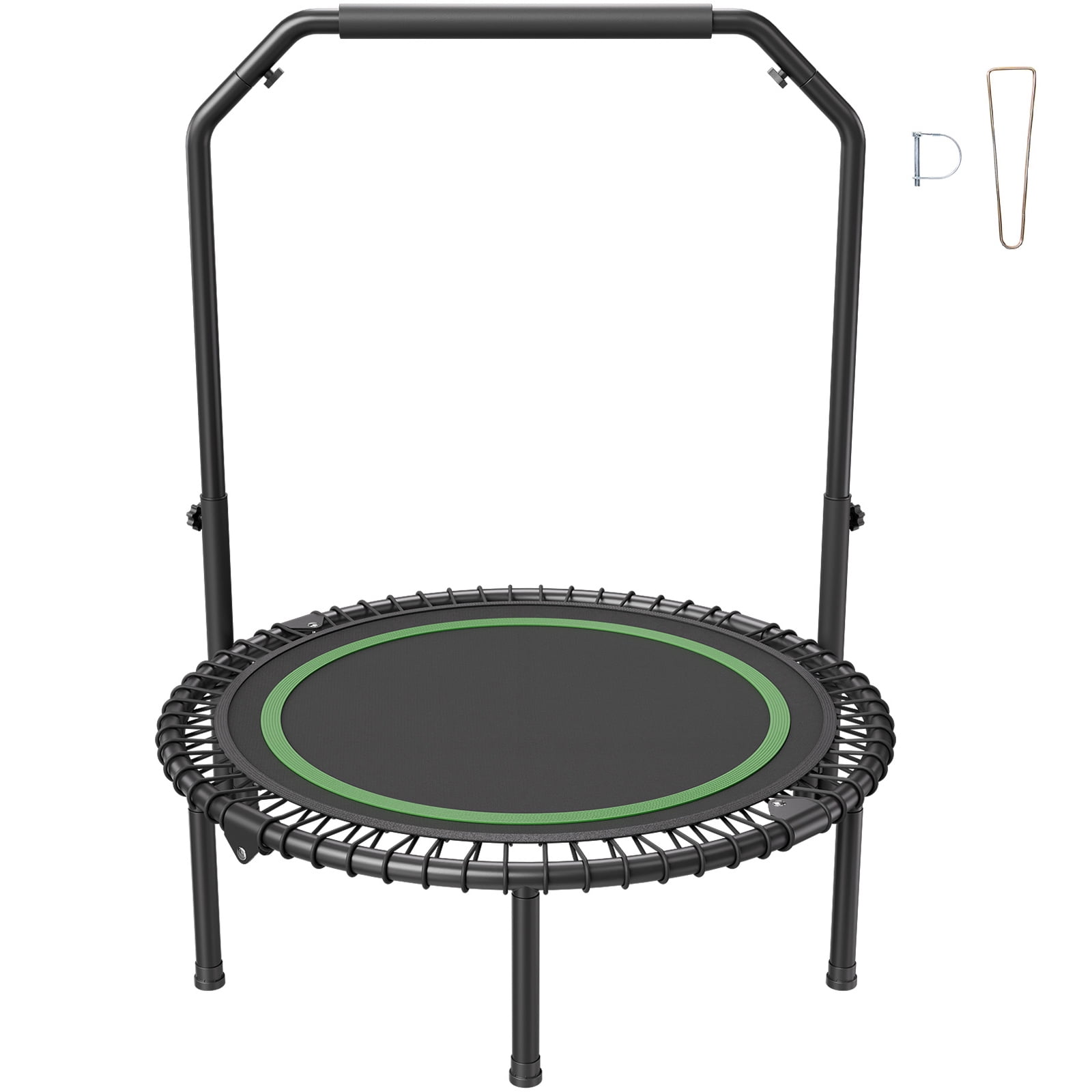 KFFKFF Compact Bouncing Trampoline, 40-Inch Fitness Jumper, Supports up ...