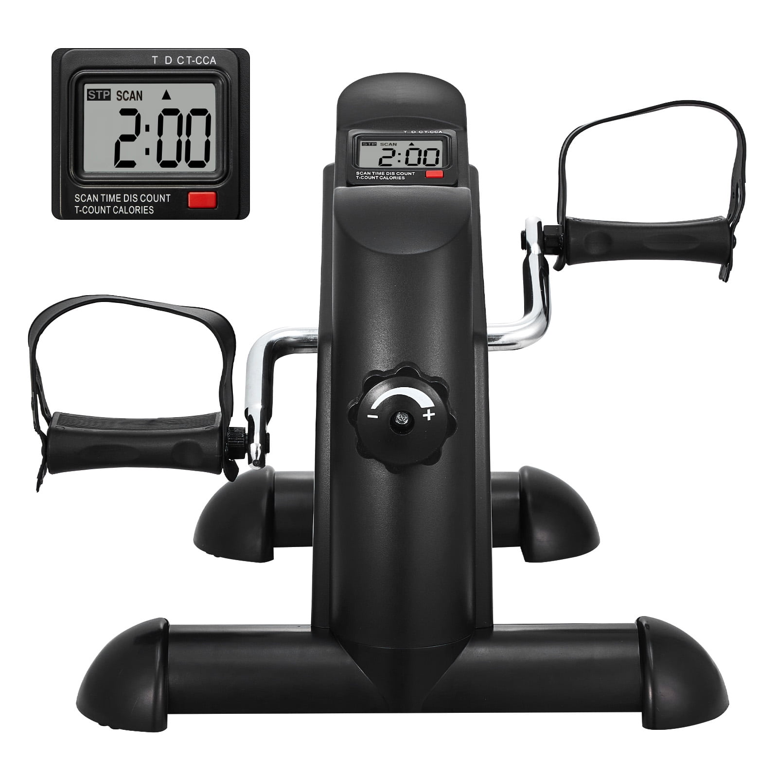 KFFKFF Compact Pedal Trainer, Under-Desk Bicycle for Arm/Leg Workout ...