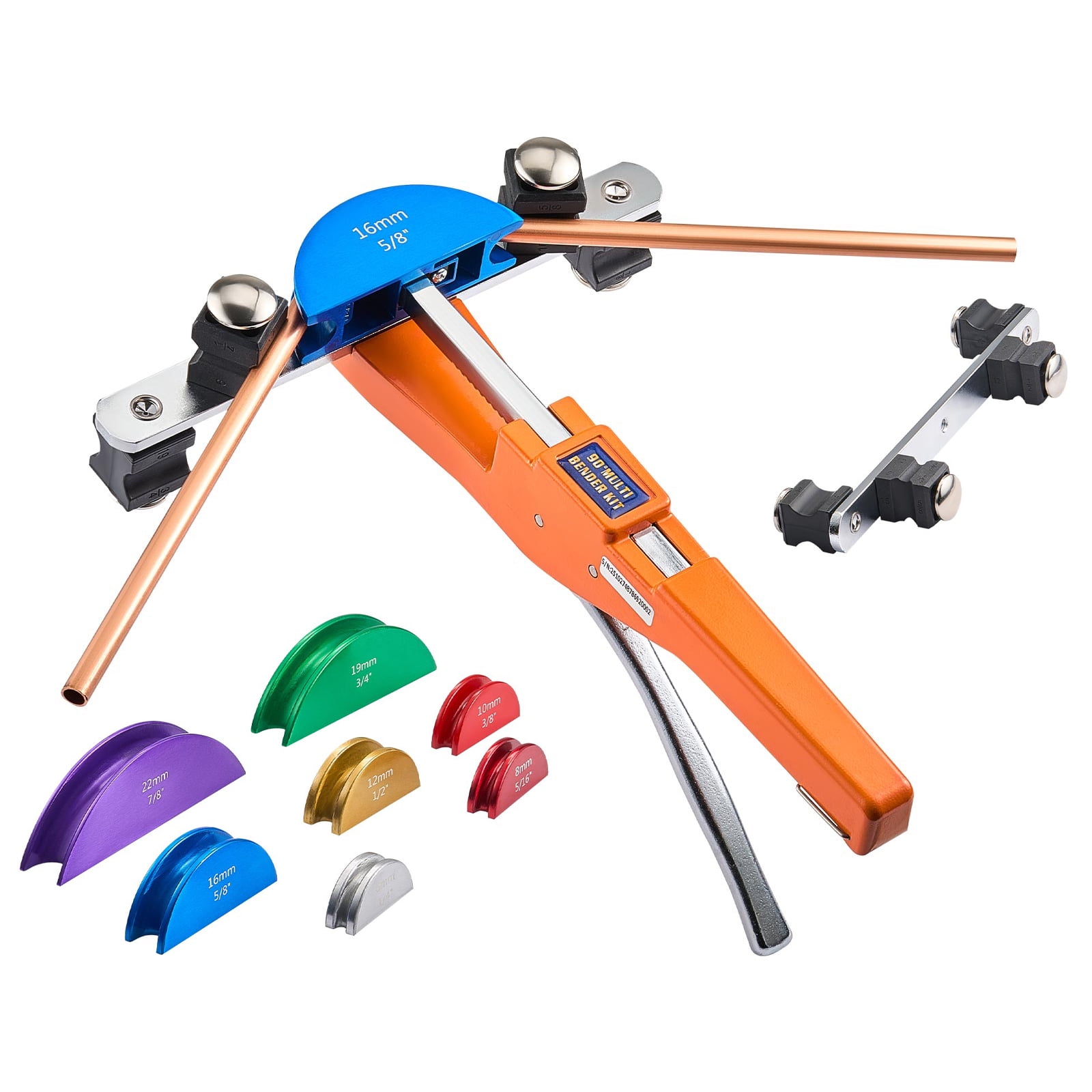 KFFKFF Compact Ratcheting Tube Bender Kit, 1/4 to 7/8 Inch, Handheld ...