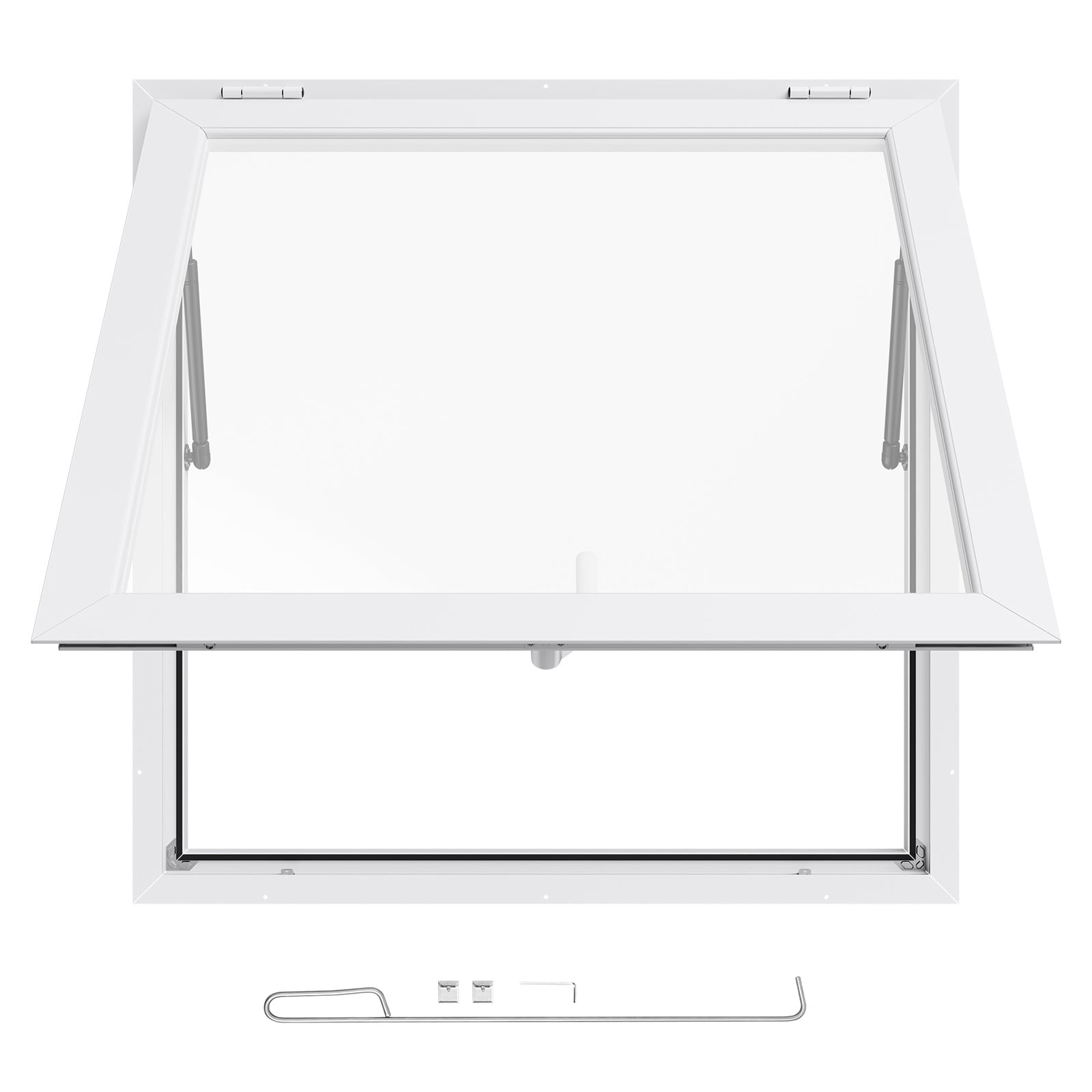 KFFKFF Concession Window 36x36 in, Aluminum Alloy Frame Service Window ...