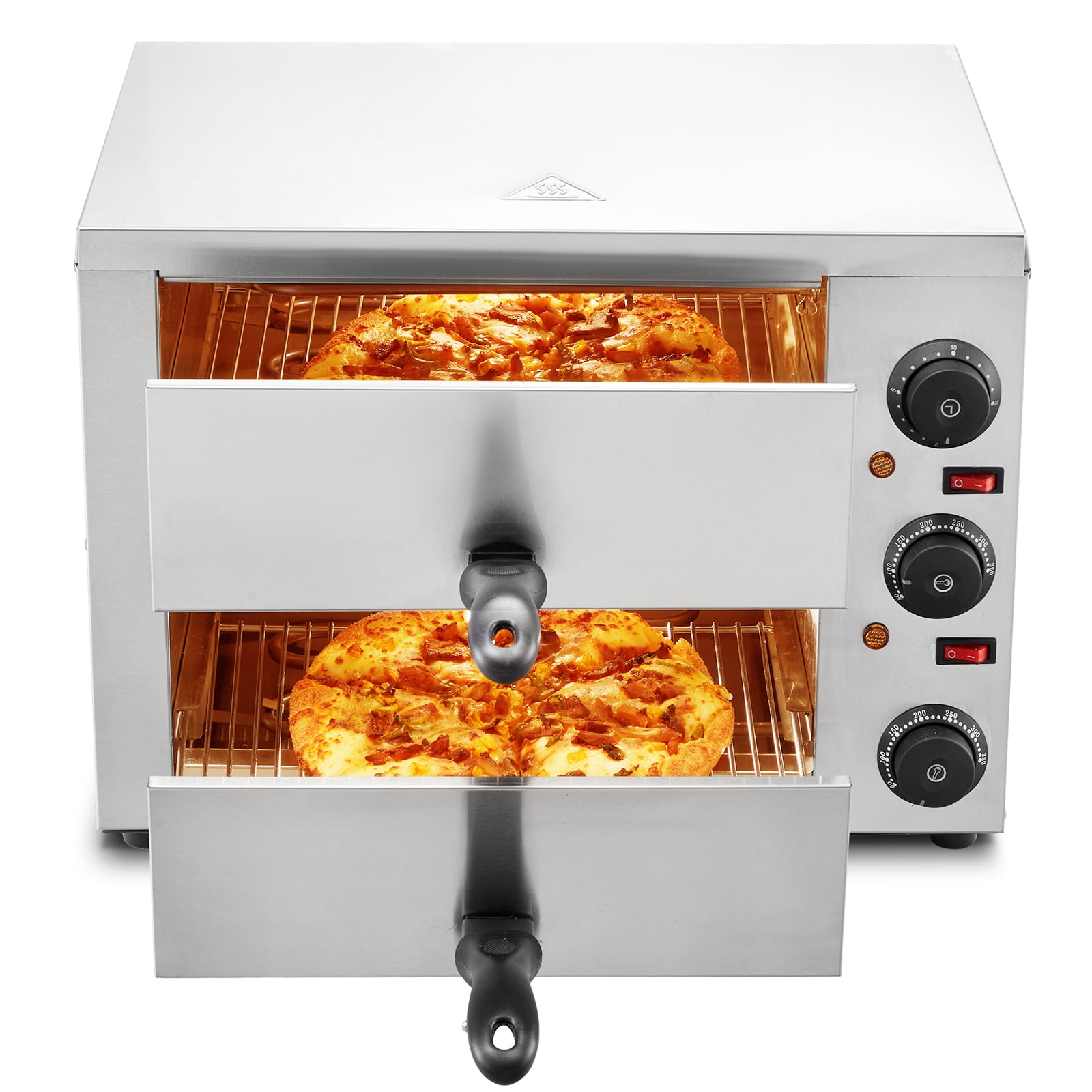 KFFKFF Countertop Electric Pizza Oven, 12-inch, 1700W, Features ...