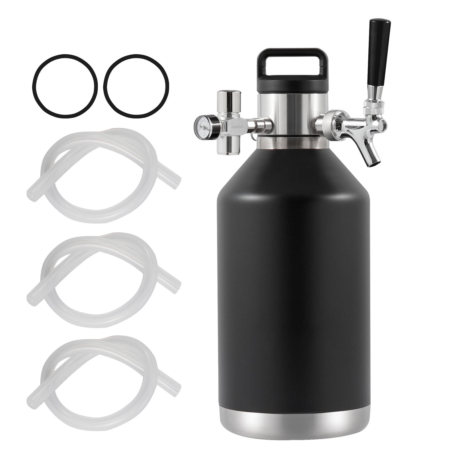 KFFKFF Craft Beer Tap System, 128Oz 4L Compact Keg, 304 Stainless Steel ...