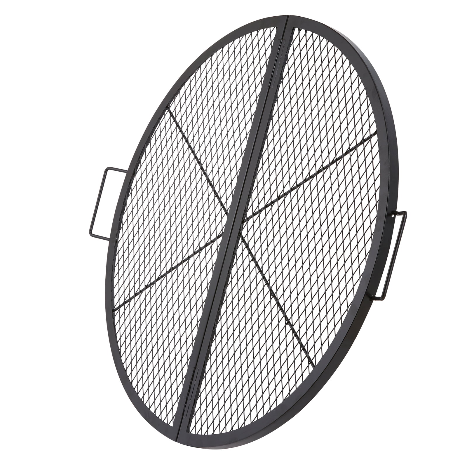 KFFKFF Cross-Marks Barbecue Grill Grate, Collapsible Circular Cook ...