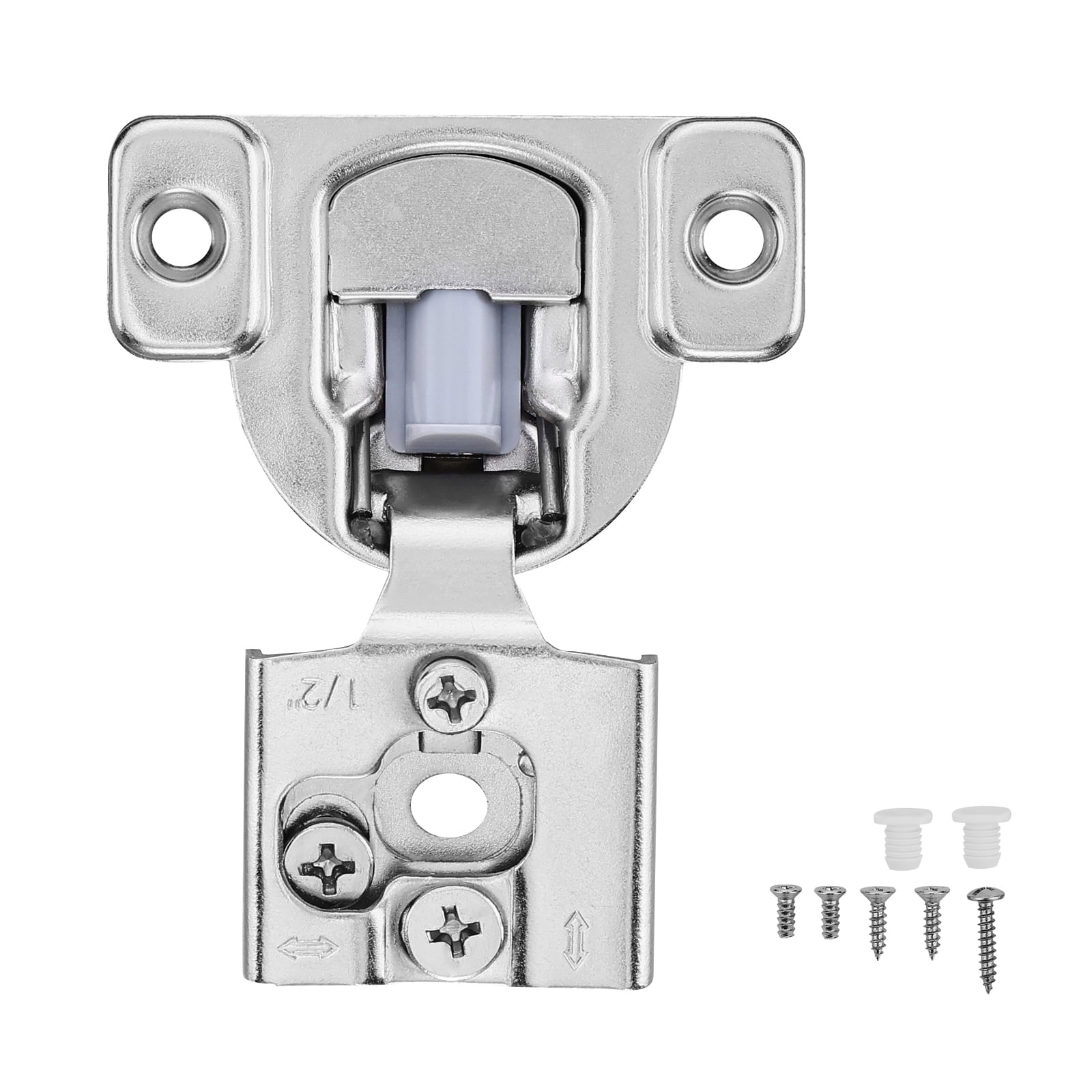 KFFKFF Cupboard Door Hinges, Set of 30, Semi Overlay Style for Kitchen ...