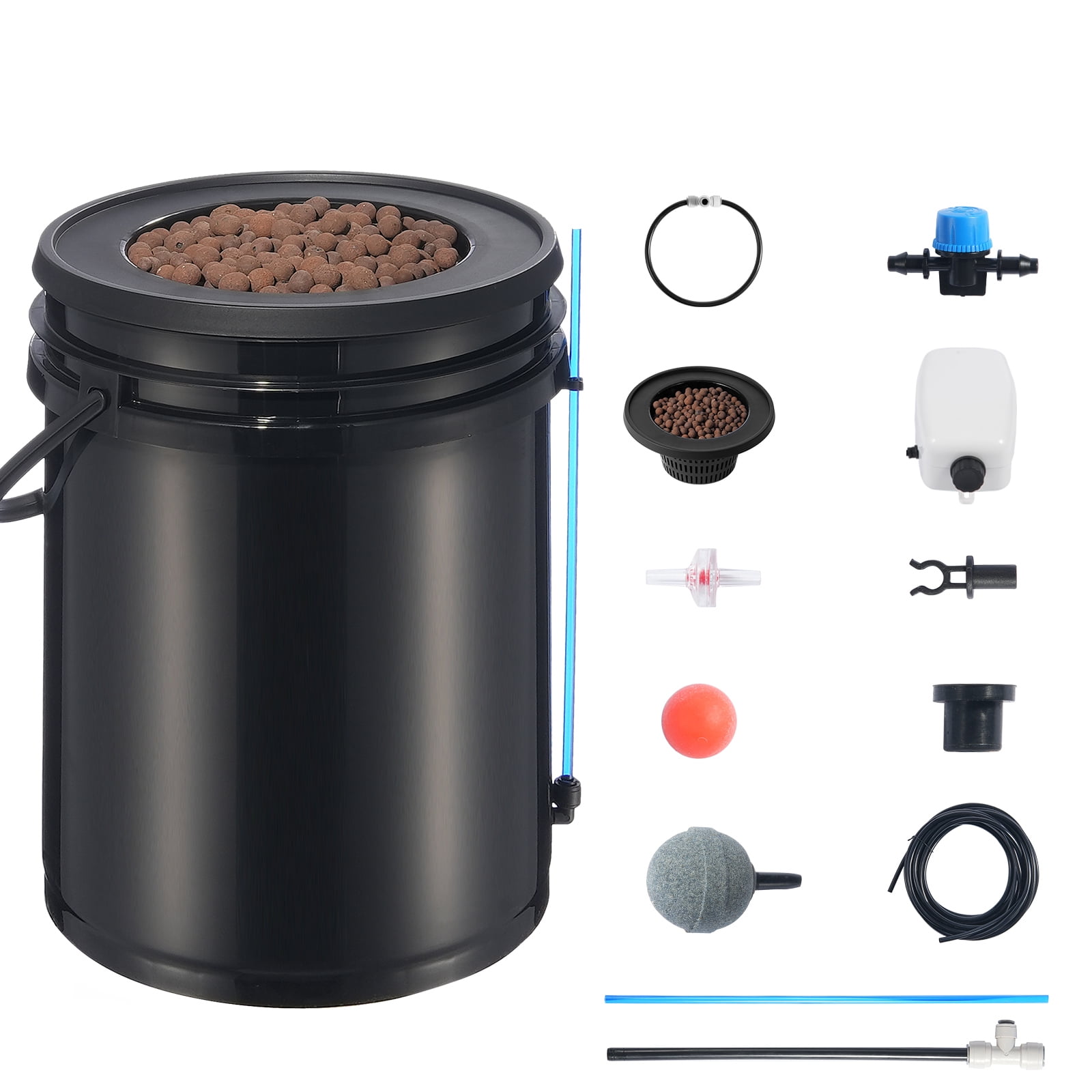 KFFKFF DWC Hydroponics Setup, Includes Air Pump, Air Stone, Water Level ...