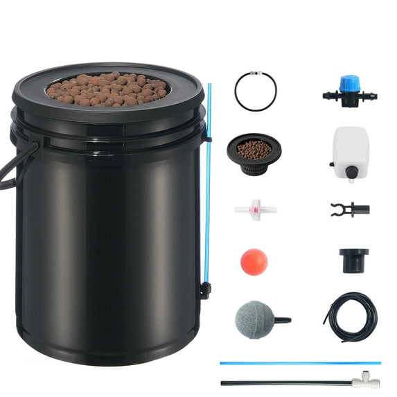 KFFKFF DWC Hydroponics Setup, Includes Air Pump, Air Stone, Water Level ...
