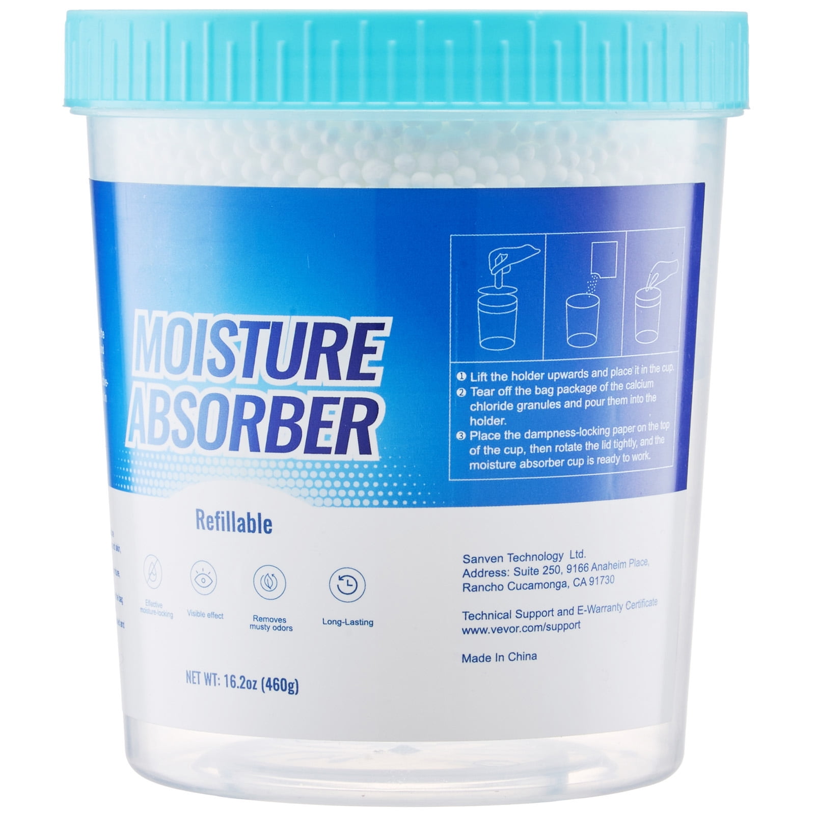 KFFKFF Dehumidifier Container, Dual Pack 16.2 oz High-Capacity ...