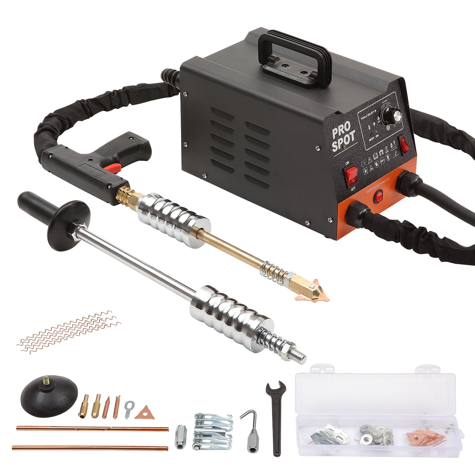 KFFKFF Stud Welder Dent Repair Kit, 3KW Spot Welding System with Six ...
