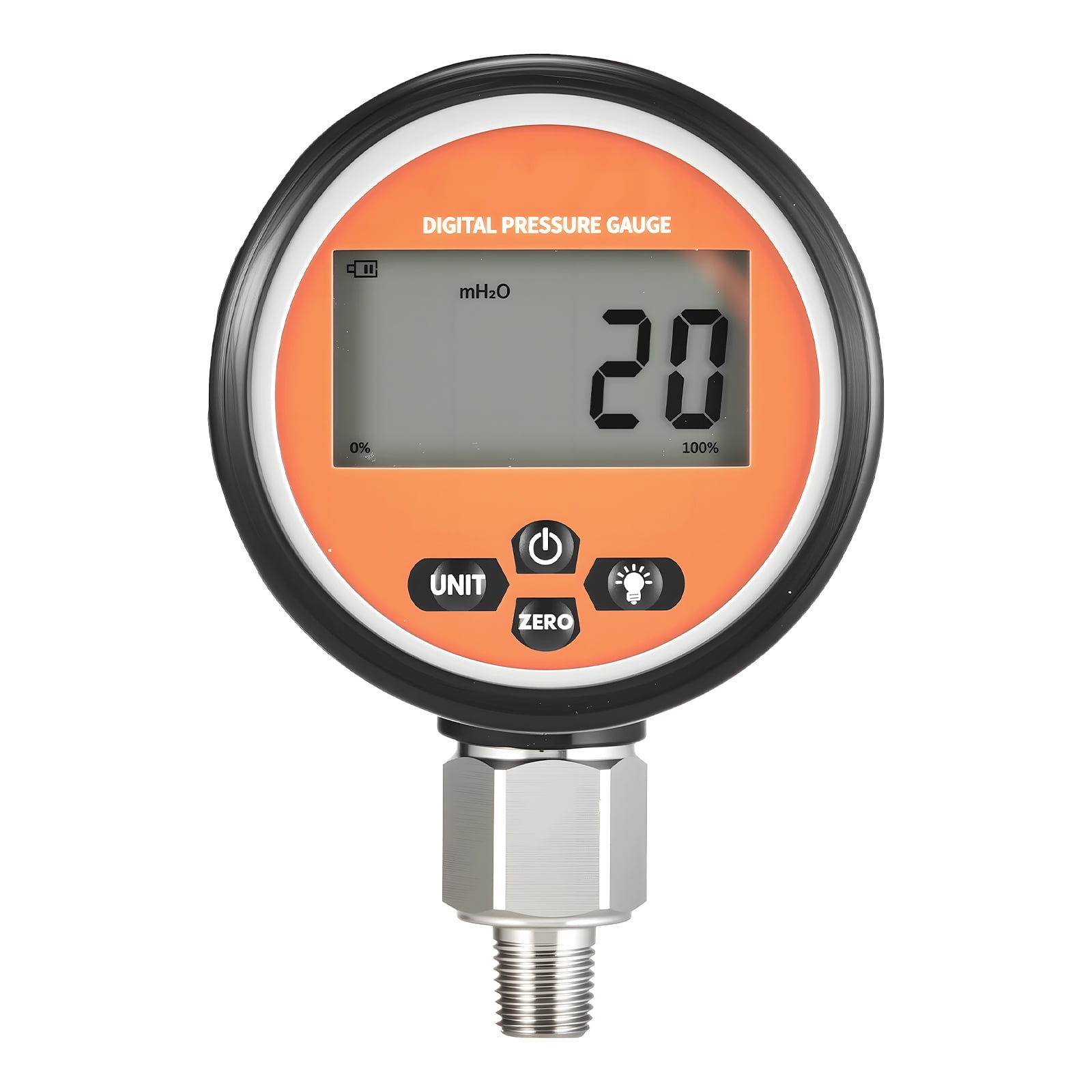 KFFKFF Digital Hydraulic Pressure Gauge, 0-10000 PSI (0-700 Bar ...