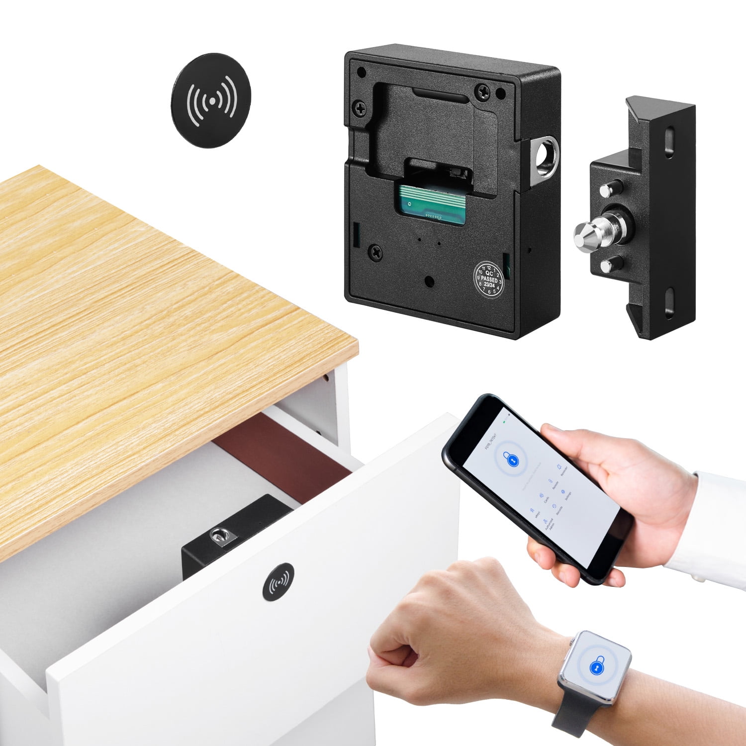KFFKFF Digital Locker Latch, Quad-Function, Intelligent Furniture ...