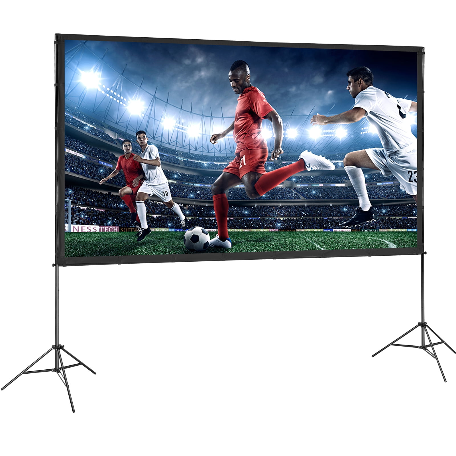 KFFKFF Display Screen and Stand, 120-inch 16:9 4K 1080 HD Exterior Film ...