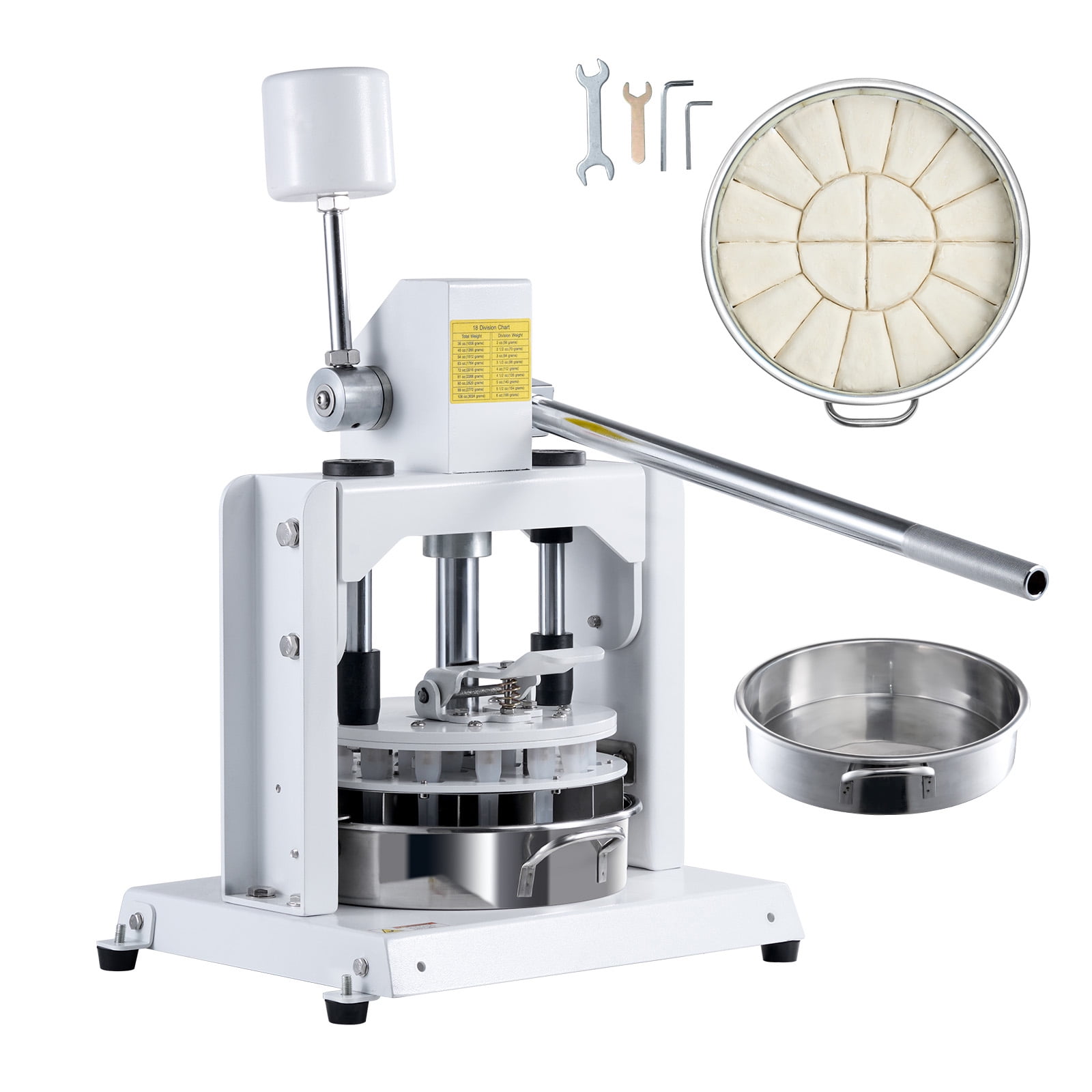 KFFKFF Dough Separator and Shaper, 18-Unit Manual Dough Partitioning ...