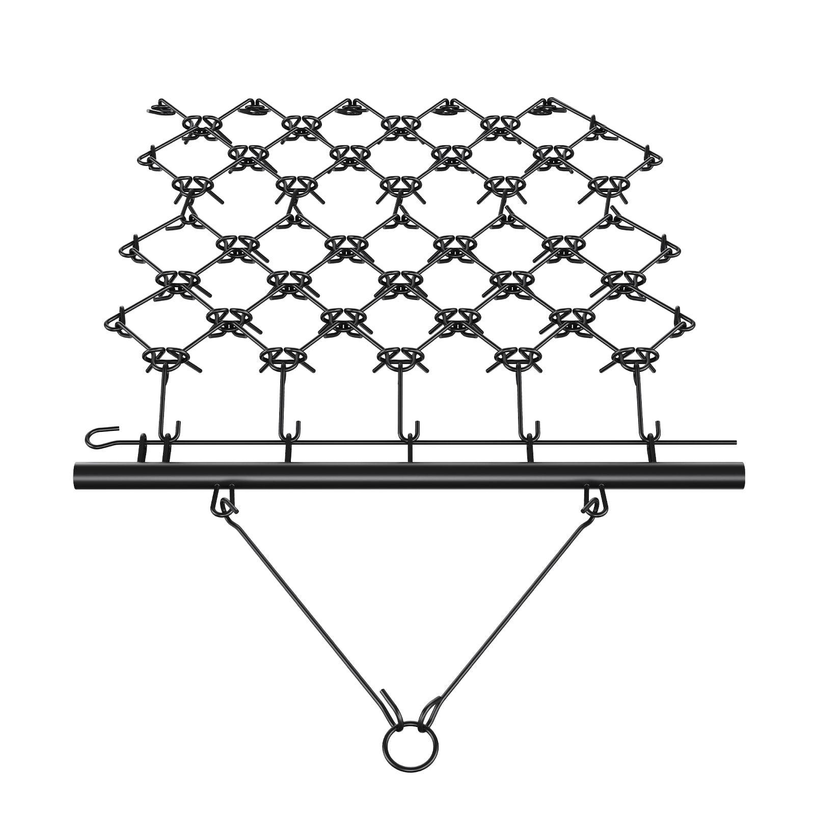 KFFKFF Drag Harrow 4'x 4' ATV Lawn Rake Chain Field Drag for Landscape ...