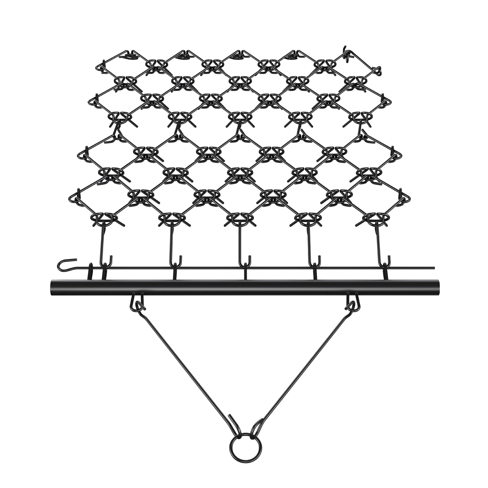 KFFKFF Drag Harrow, 4'x5.6' Robust Chain Harrow with 69 Teeth, ATV UTV ...