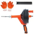 KFFKFF Drain Cleaner Machine, 25ft 1/4in Drain Cleaning Machine ...
