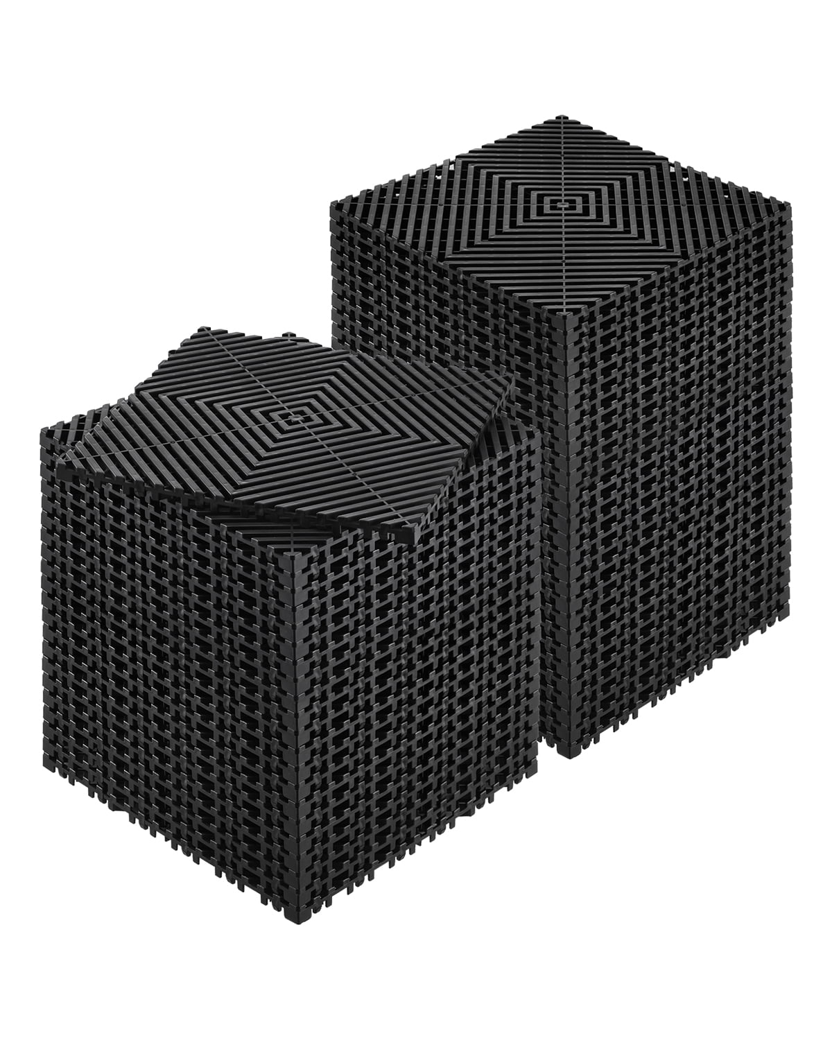 KFFKFF Drainage Mat System, 12” x 12” Modular Cushioning Tiles, Set of ...
