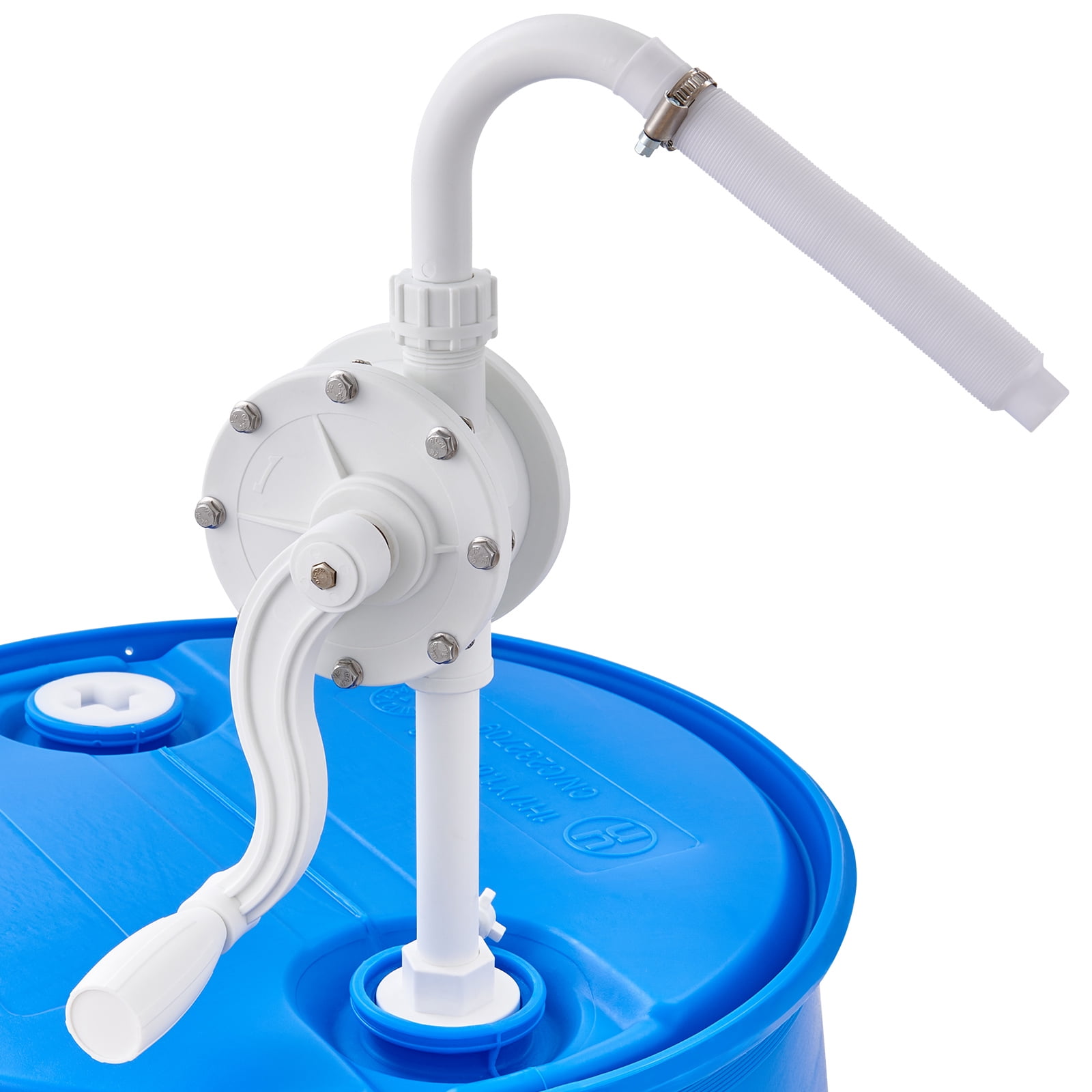 KFFKFF Drum Rotary Barrel Pump Hand Crank Water Transfer Pump 5-55 ...