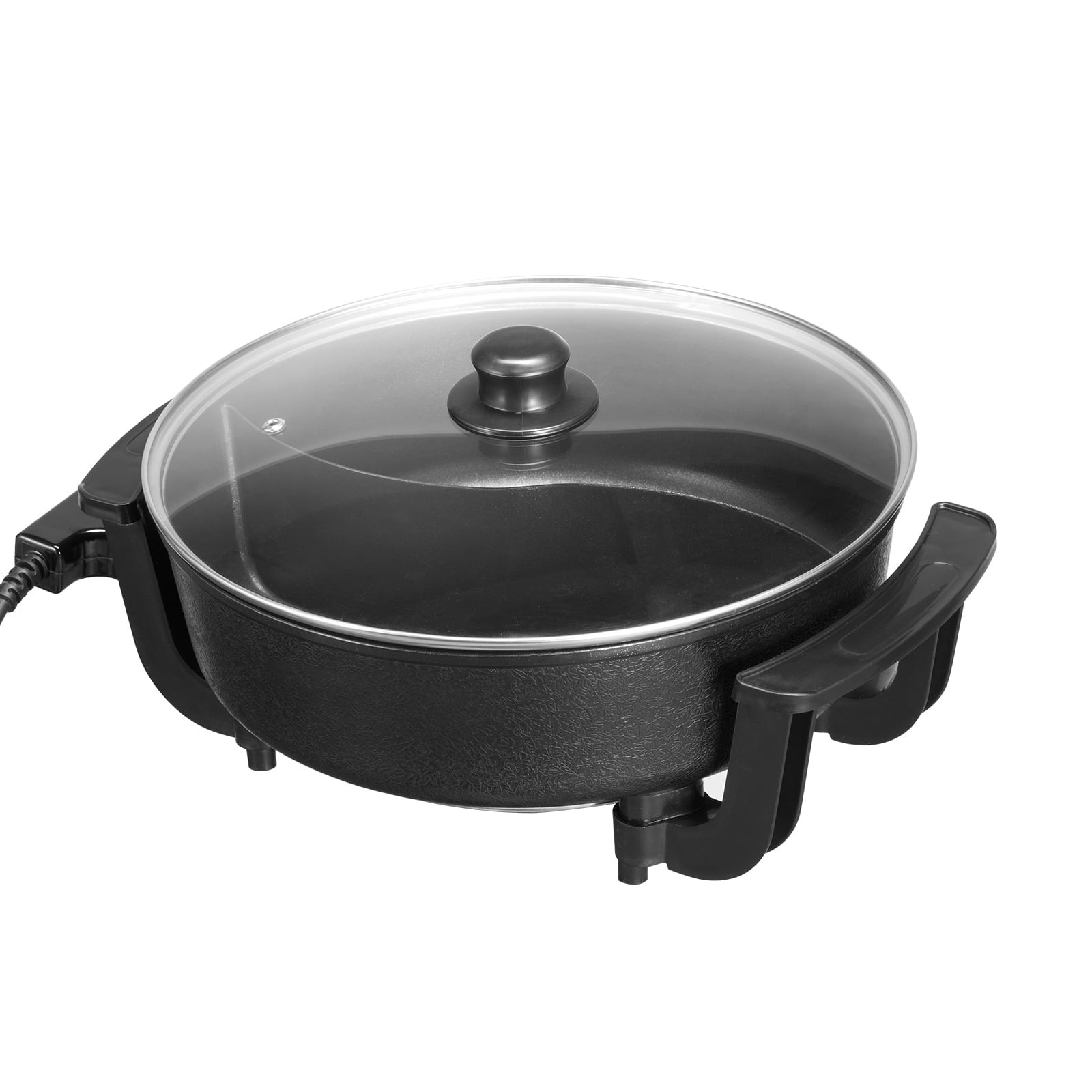 KFFKFF Dual-Flavor Electric Hot Pot, 1360W 5L,Non-Stick Cooking Pot ...