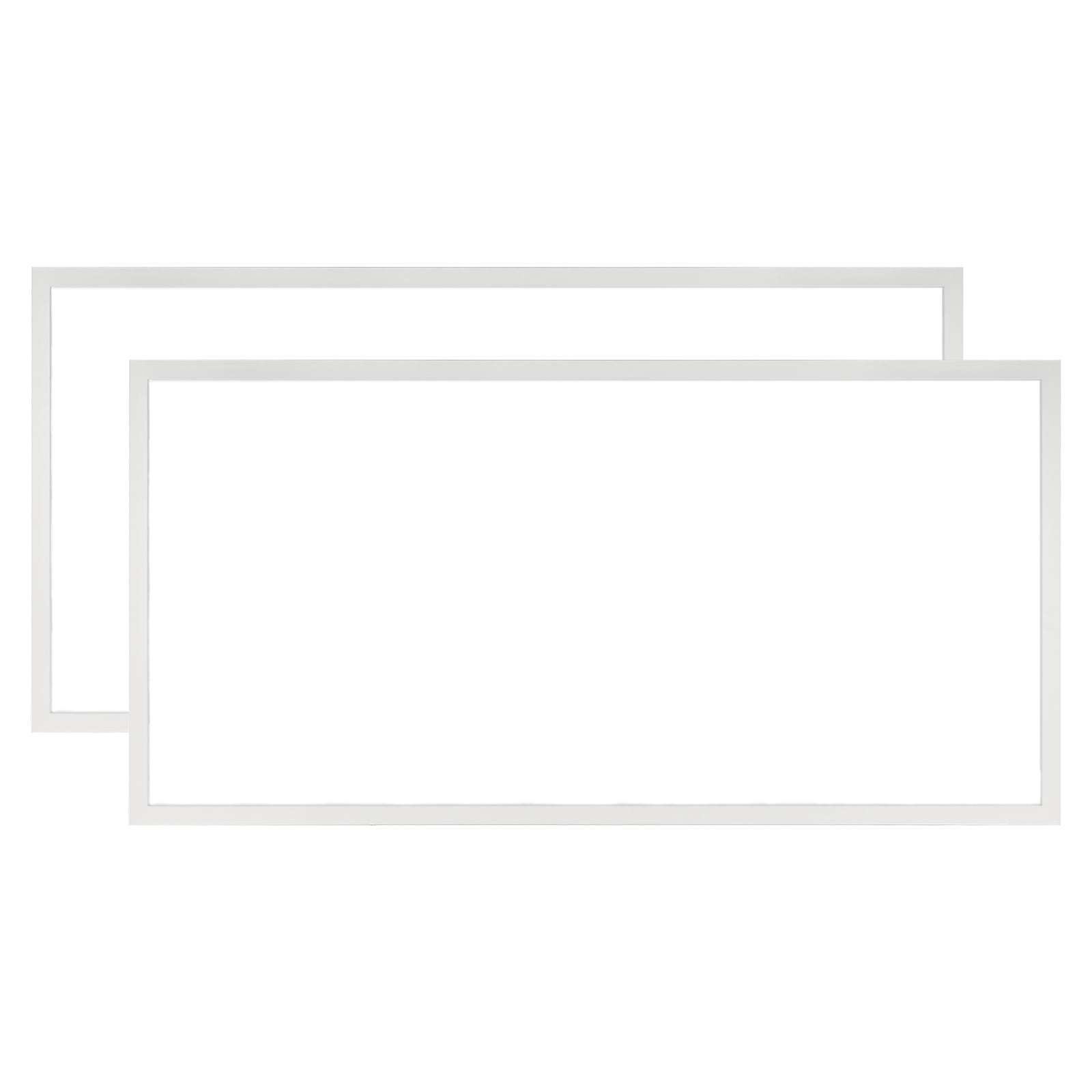 KFFKFF Duo Set 2x4FT LED Flat Panel Illumination, 6000LM 50W, Surface ...