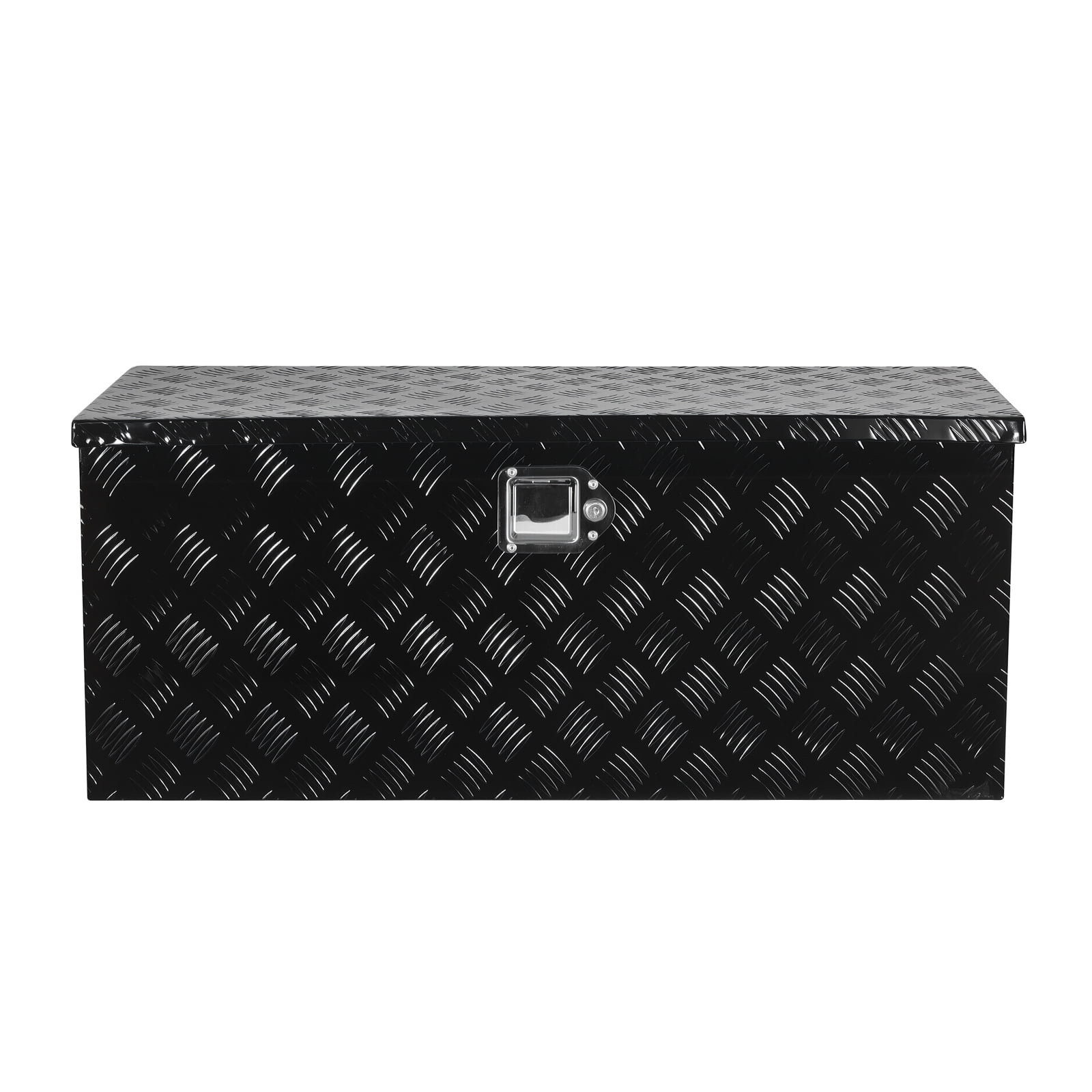 KFFKFF Durable Aluminum Truck Bed Tool Box, Textured Storage Chest with ...