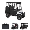 KFFKFF Durable Golf Cart Cover, Full-Enclosure for 2 & 2+2 Passenger ...
