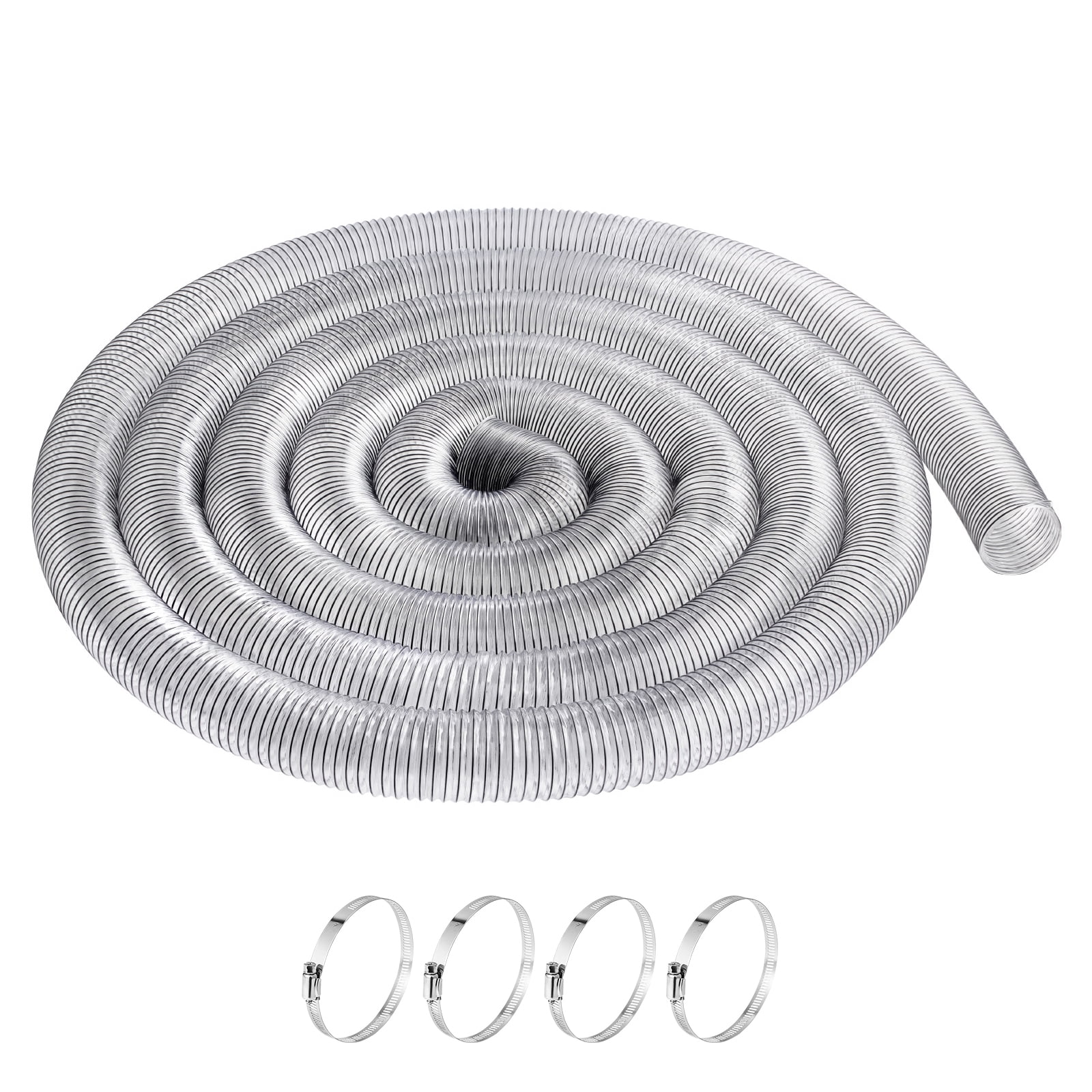 KFFKFF Dust Collector Hose, 4'' x 50', Enhanced PVC Durability ...