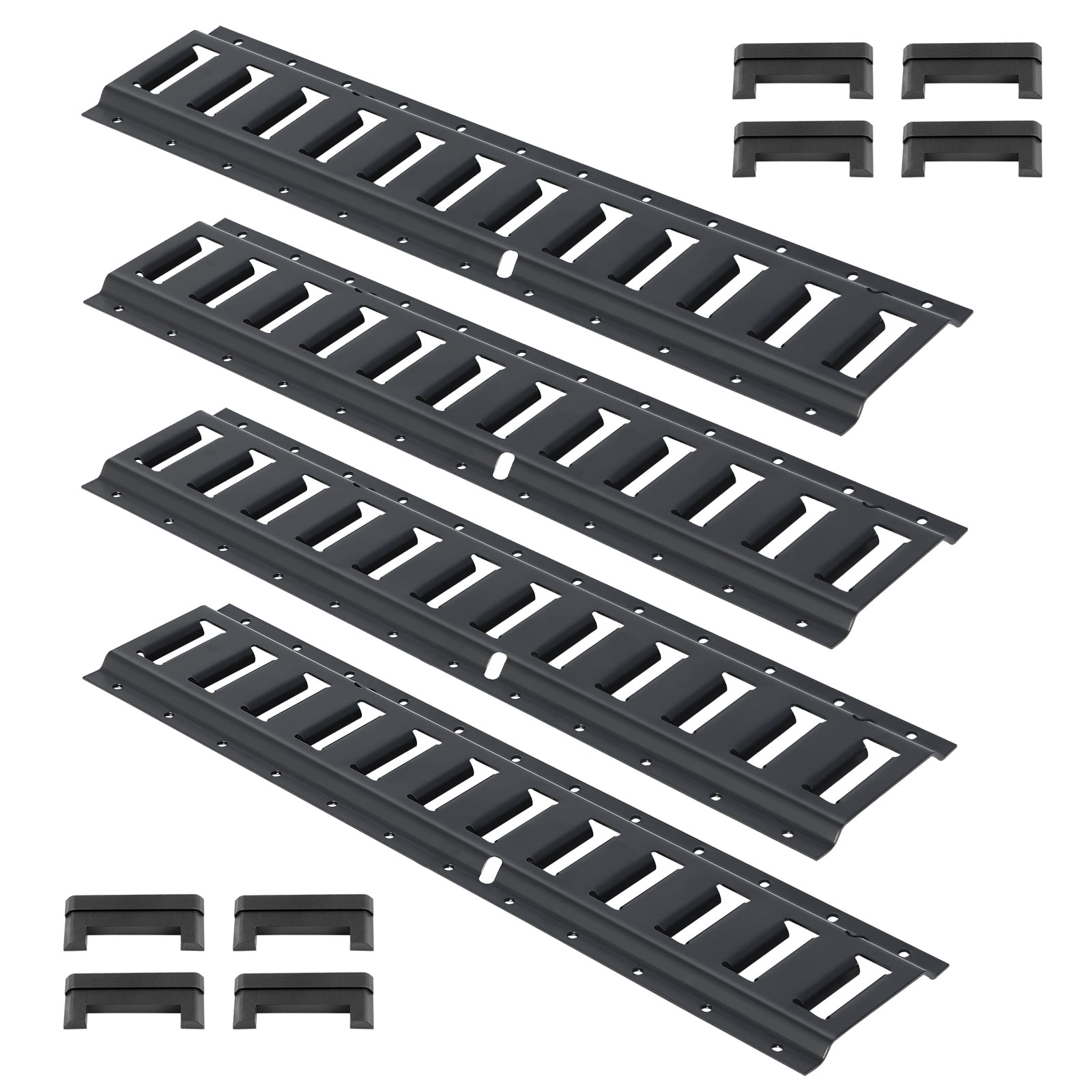 KFFKFF E Track Cargo Securement Kit, 2-Foot Steel Rails, Set of 4 ...