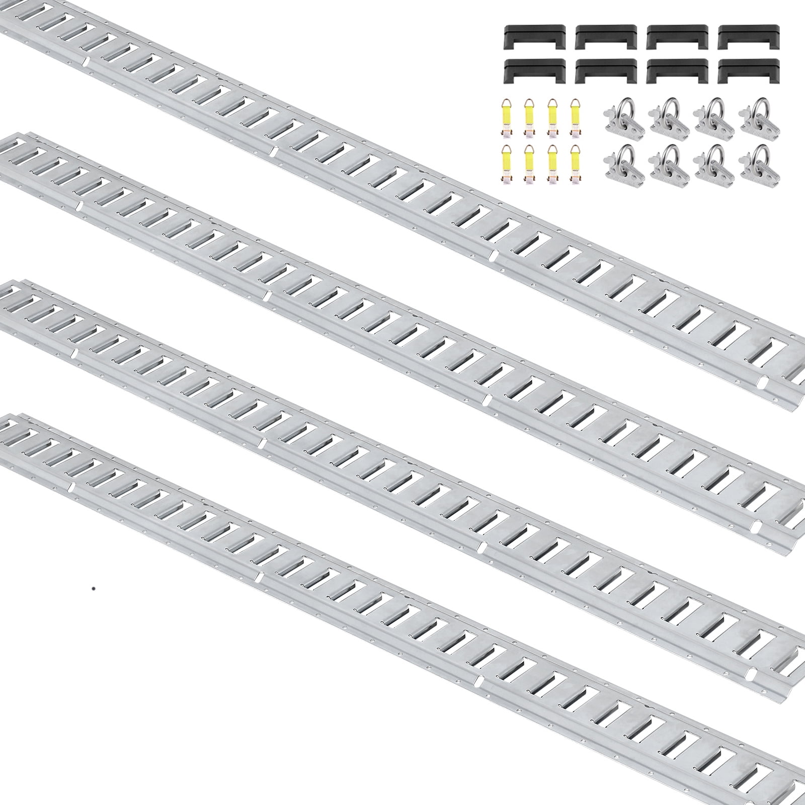 KFFKFF E-Track Cargo Securement Kit, 34-Piece 5FT Tracks Bundle with 8 ...