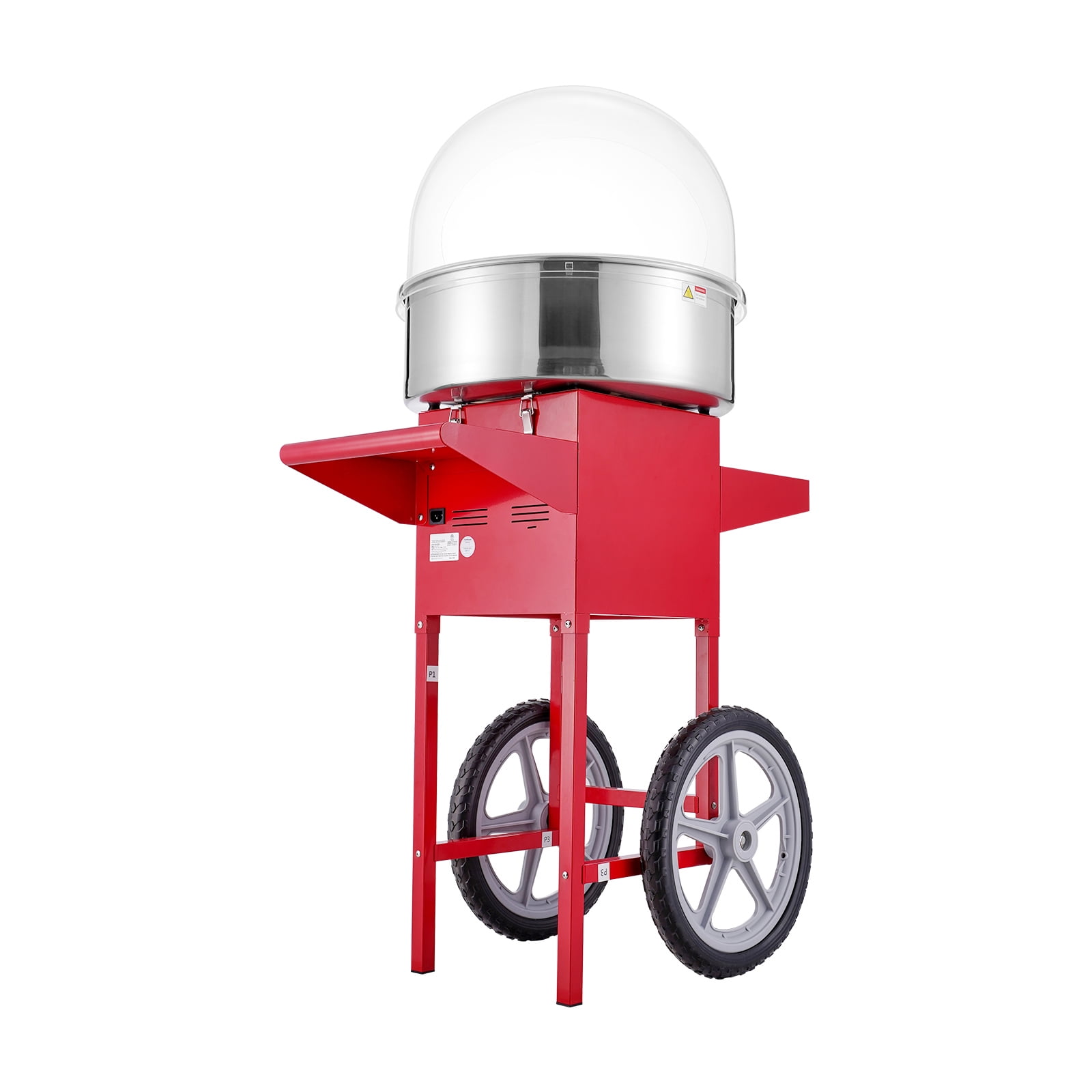 KFFKFF Electric Cotton Candy Maker on Wheels, 1000W Professional Cotton ...