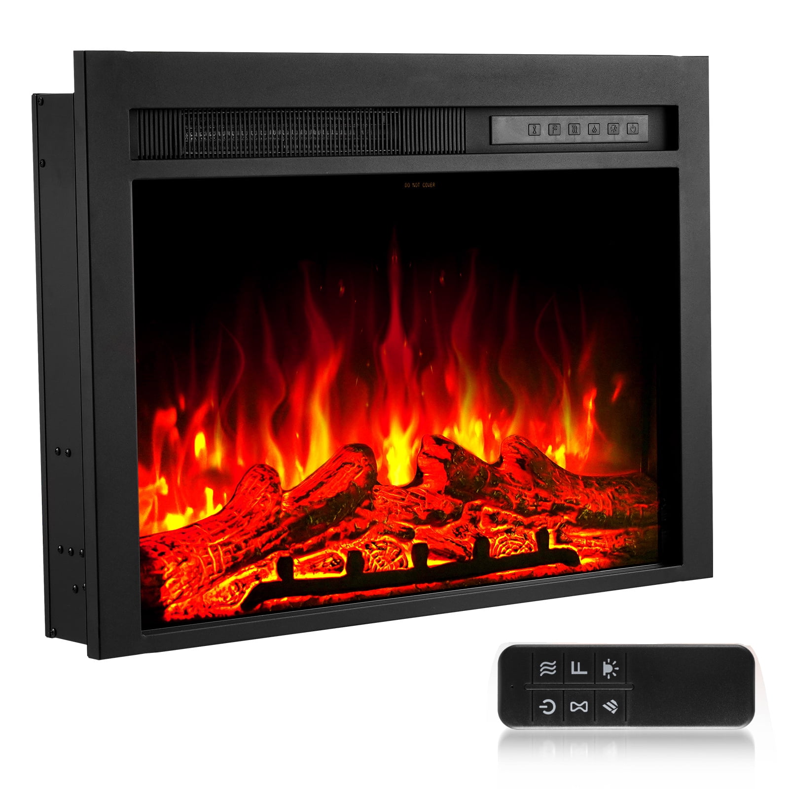 KFFKFF Electric Fireplace Insert, 28.5-Inch Recessed and Wall-Mountable ...