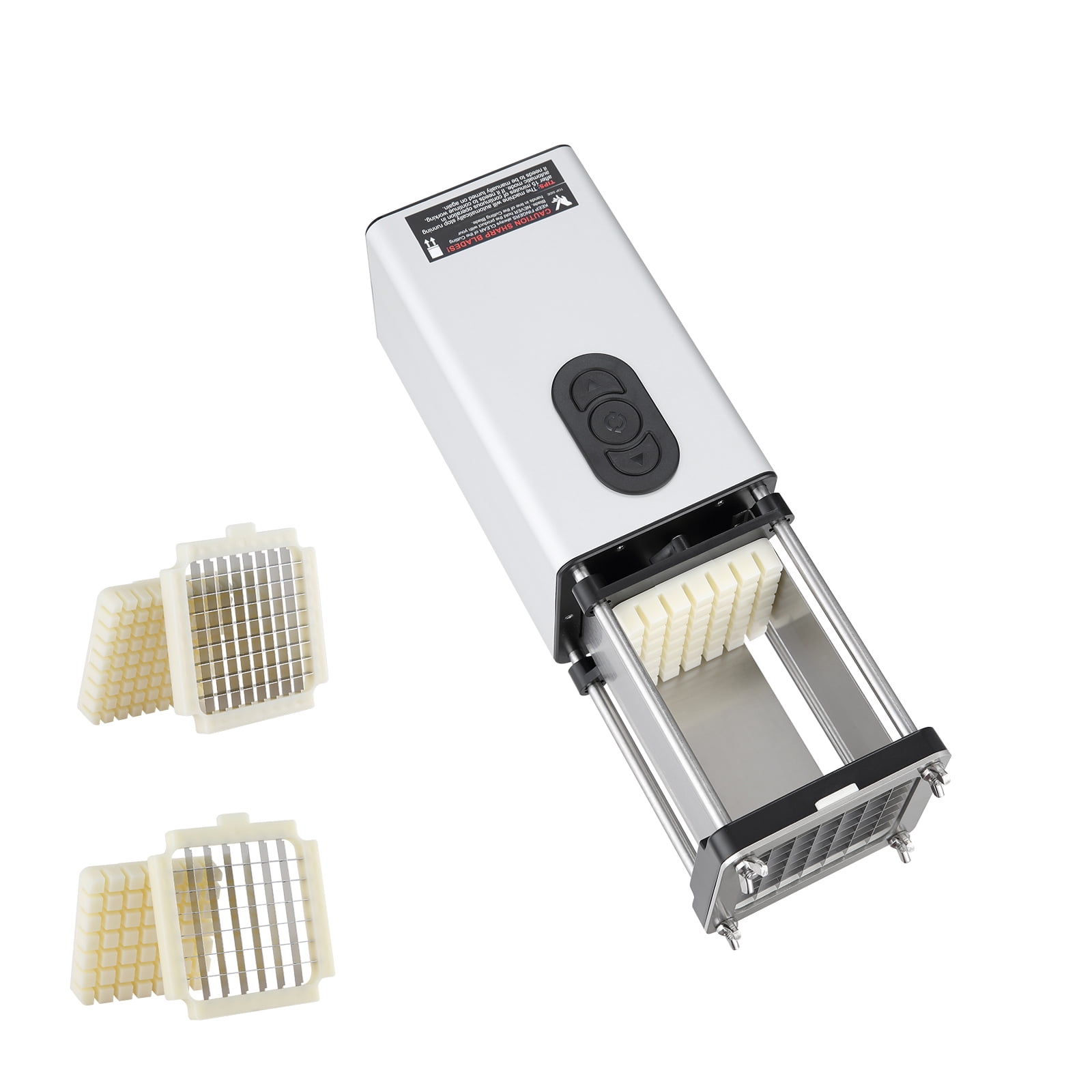 KFFKFF Electric French Fry Cutter with Stainless Steel Blades ...