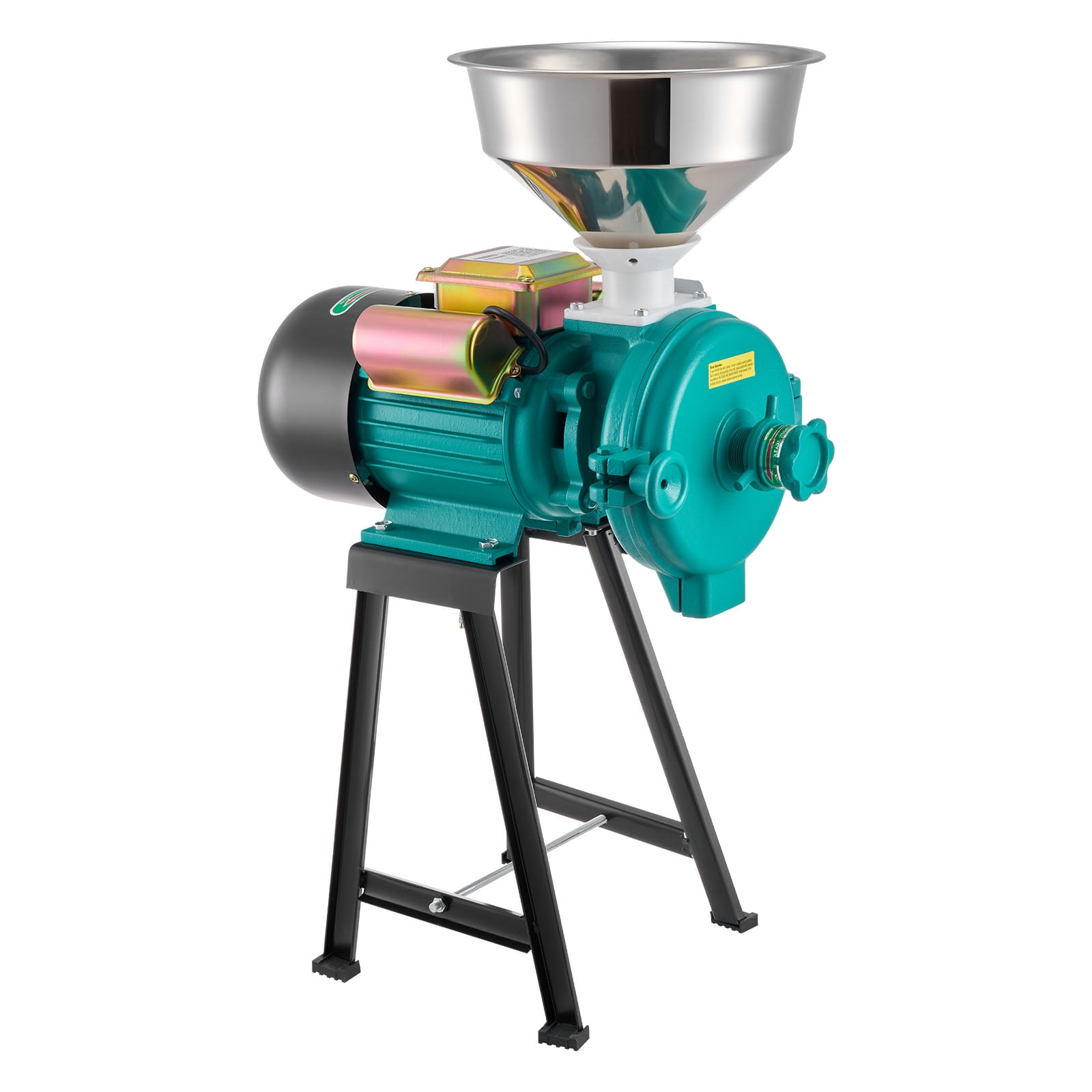 KFFKFF Electric Grain Mill Grinder, 110 lbs/H Commercial Spice Grinder ...