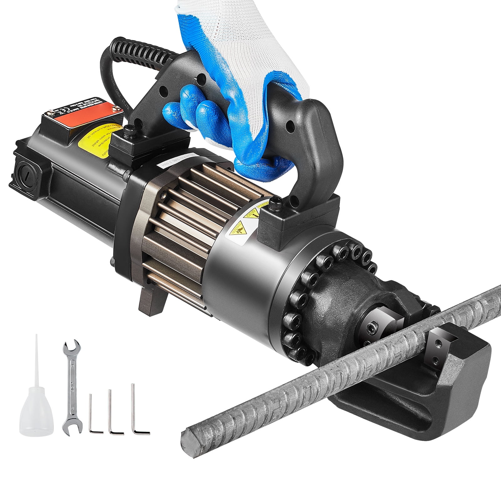 KFFKFF Electric Hydraulic Rebar Cutter, 1000W, effortlessly slices ...