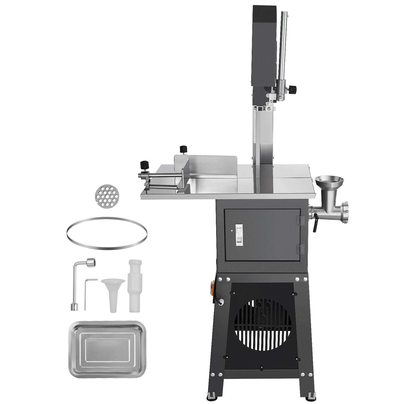 KFFKFF Electric Meat Saw, 850W Stainless Vertical Cutter, 19.1"x15 ...