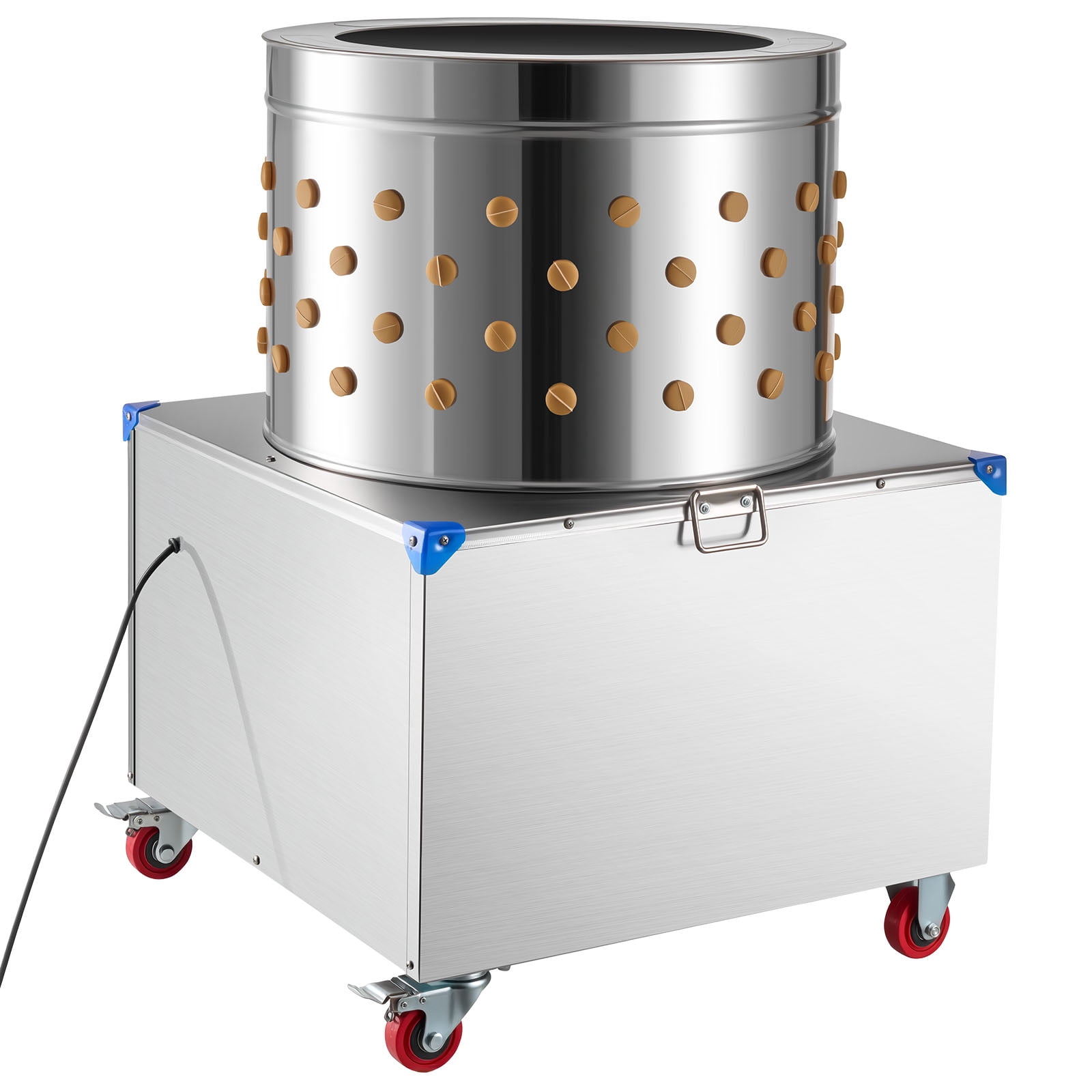 KFFKFF Electric Poultry Plucker Machine, 23.6-inch Drum, 2200W Motor ...