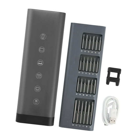 KFFKFF Electric Precision Screwdriver Set with 48 Magnetic Bits, Mini ...